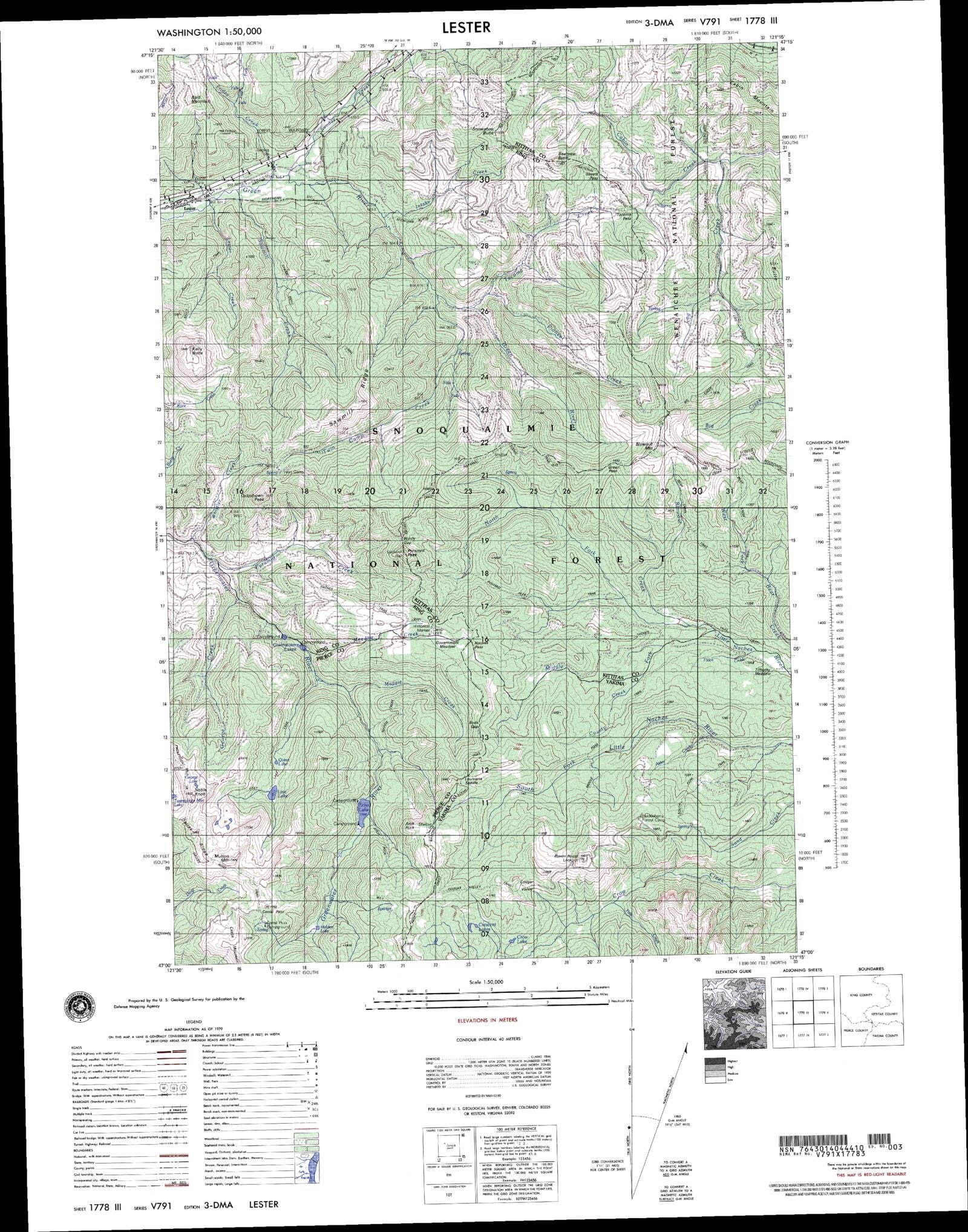 Lester Washington Military 1:50,000 Map – MyTopo Map Store