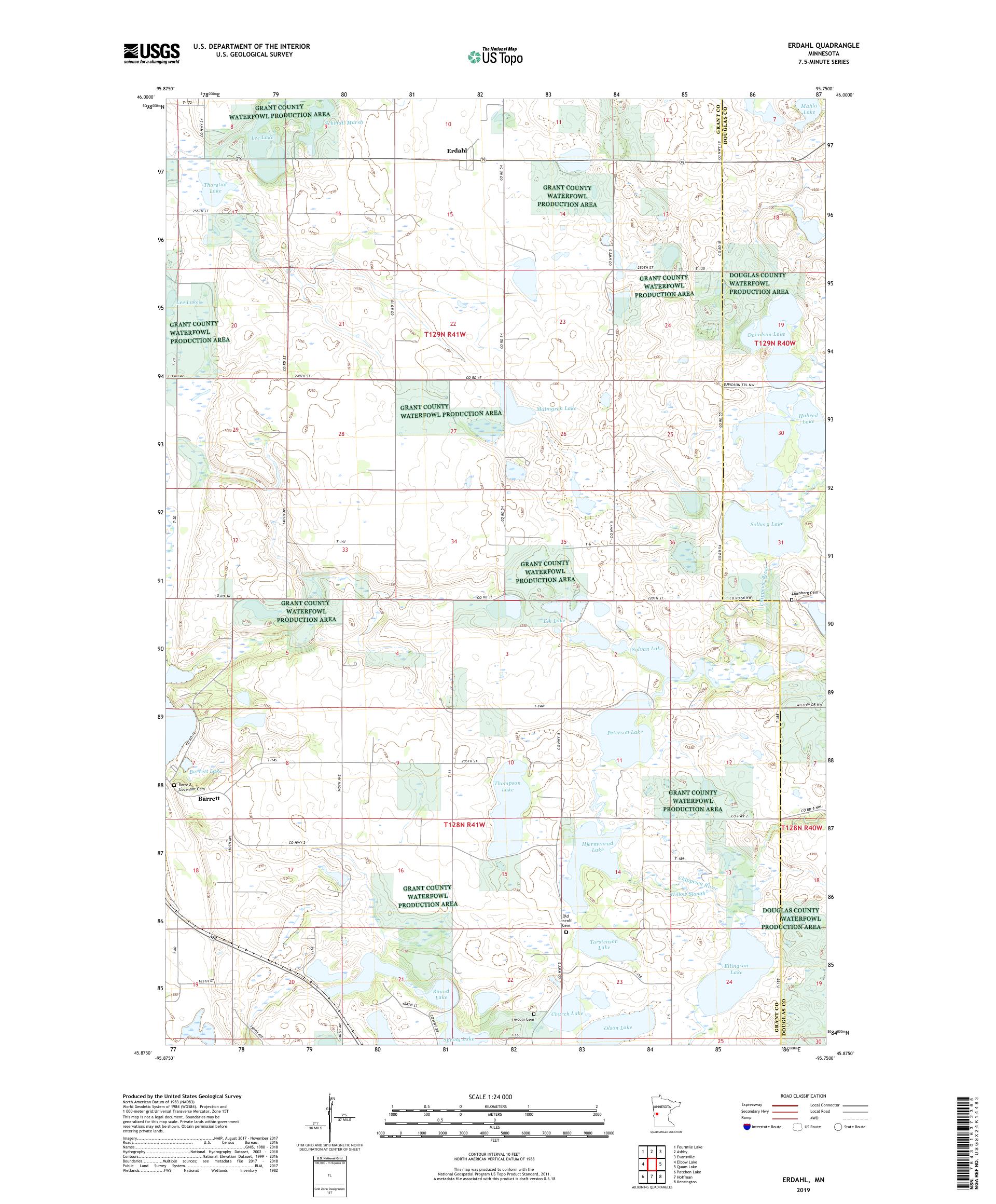 Erdahl Minnesota US Topo Map – MyTopo Map Store