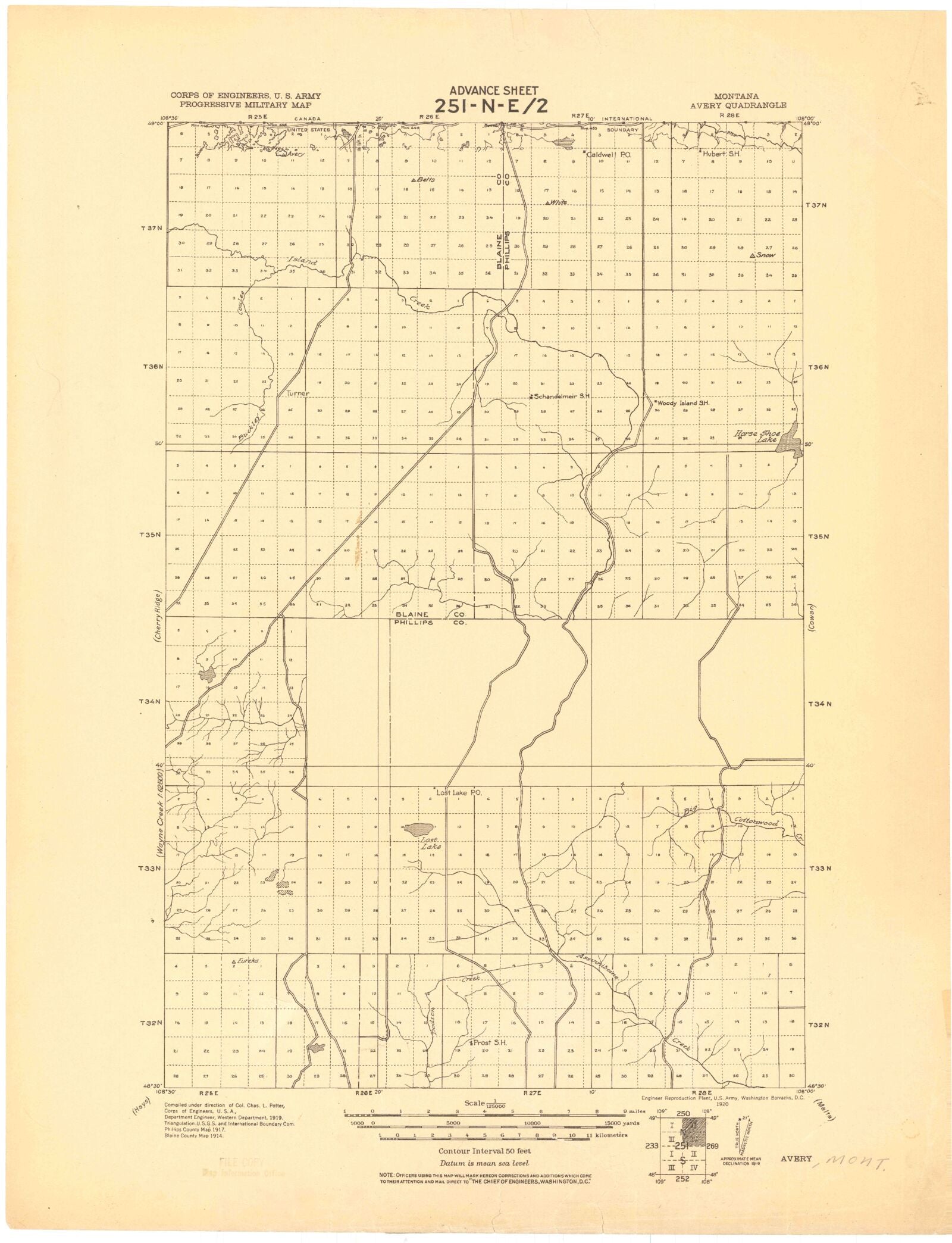 Historic 1920 Turner Montana 30'x30' Topo Map – MyTopo Map Store