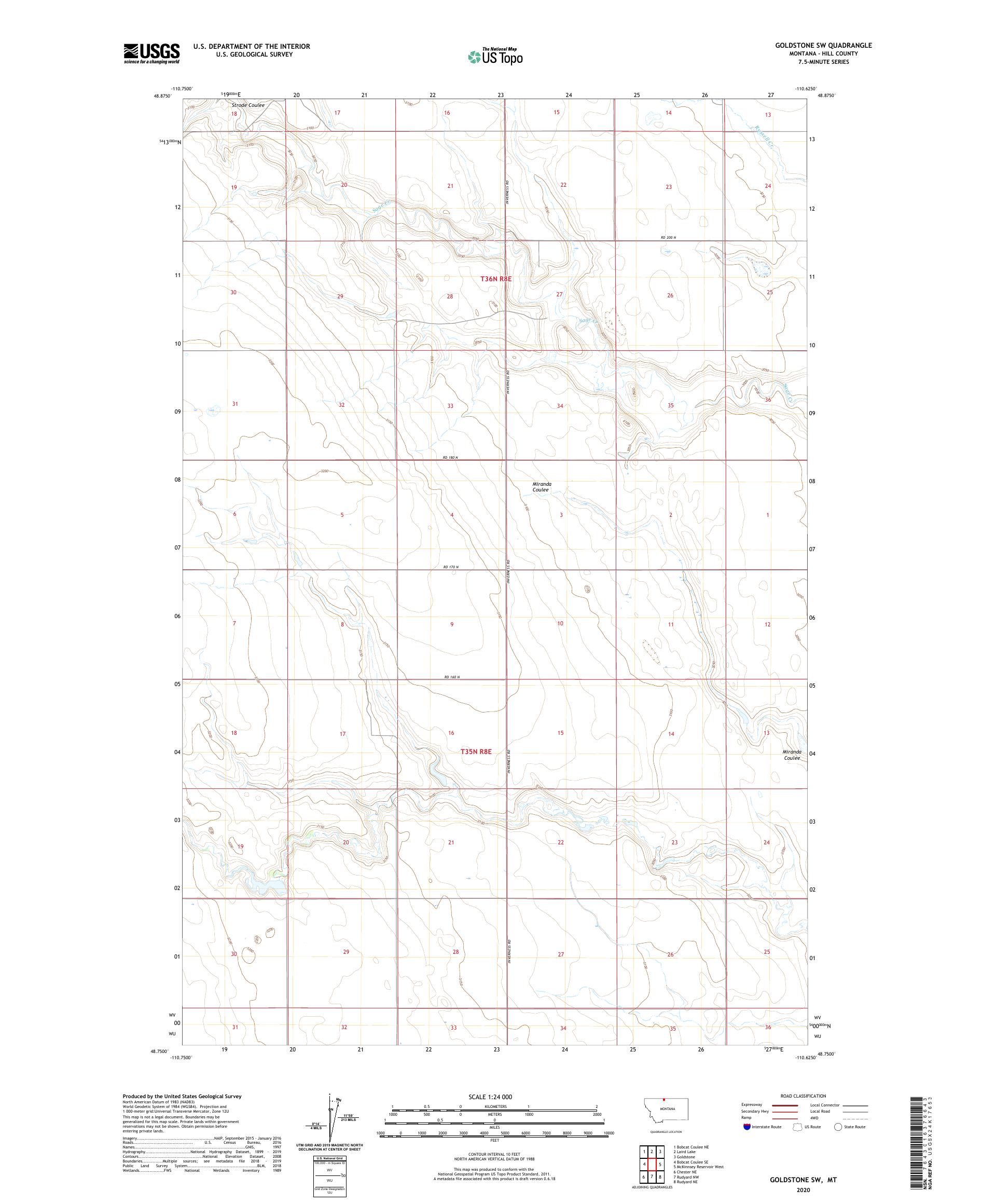 Goldstone SW Montana US Topo Map – MyTopo Map Store