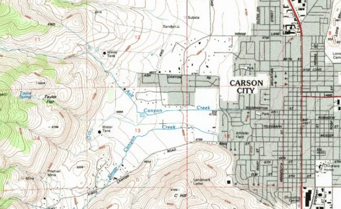 State of Nevada Maps – MyTopo Map Store