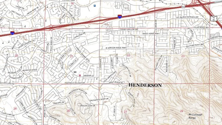 State of Nevada Maps – MyTopo Map Store