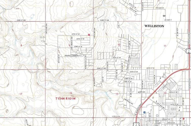 State of North Dakota Maps – MyTopo Map Store