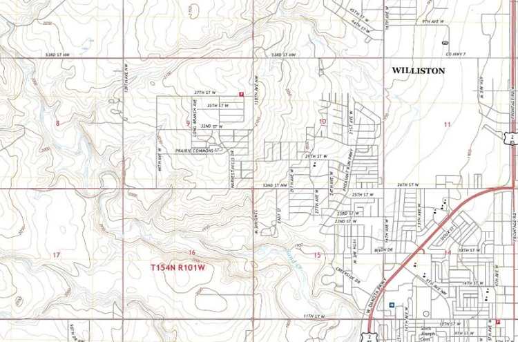 State of North Dakota Maps – MyTopo Map Store