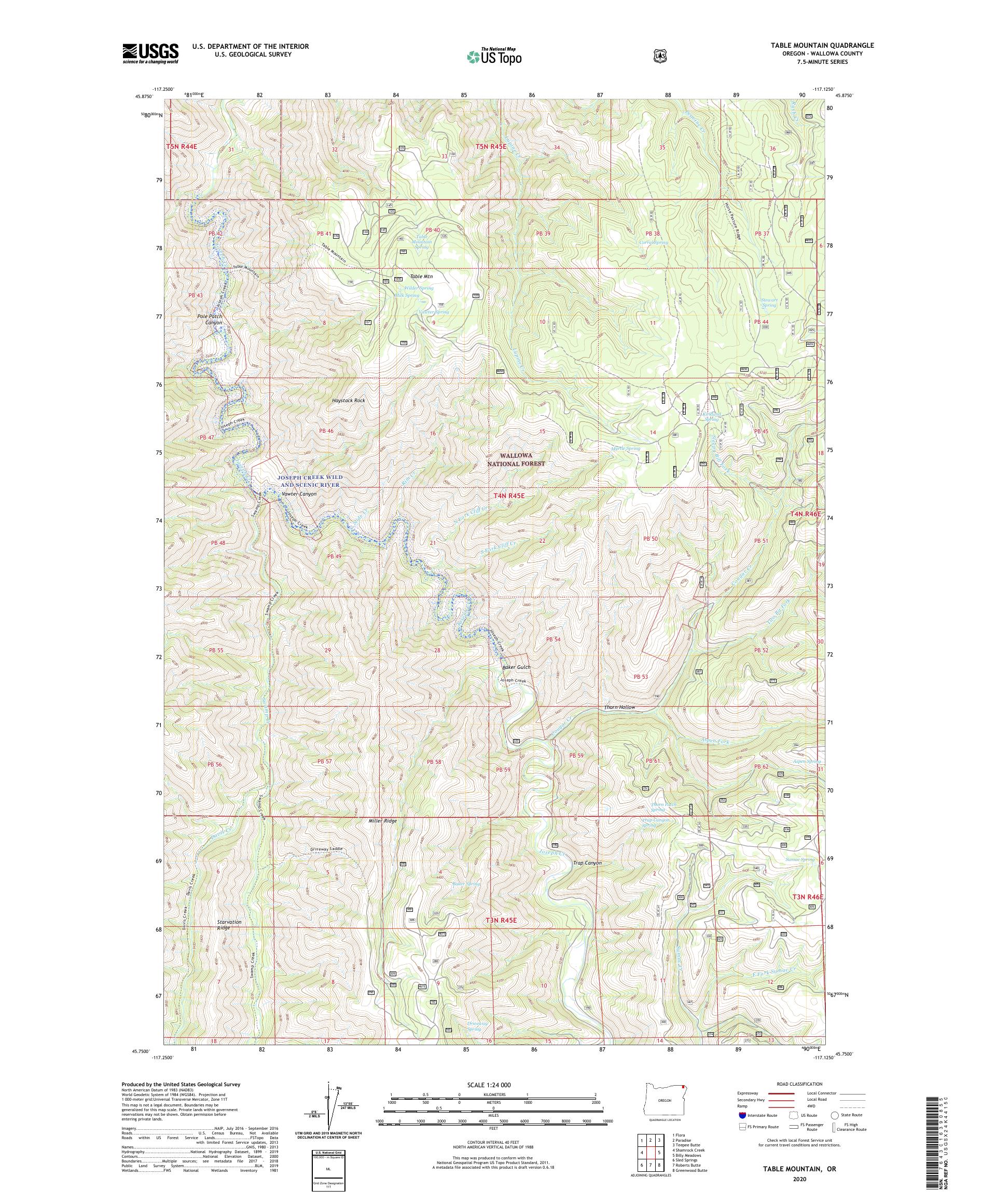 Table Mountain Oregon US Topo Map – MyTopo Map Store