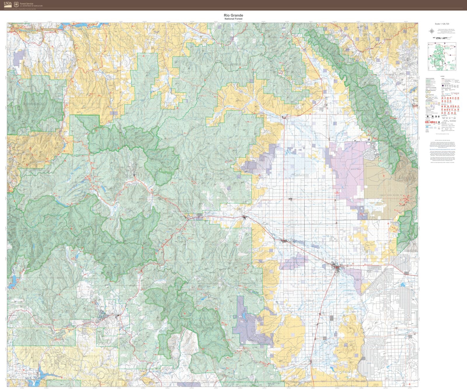 Rio Grande National Forest Map – MyTopo Map Store