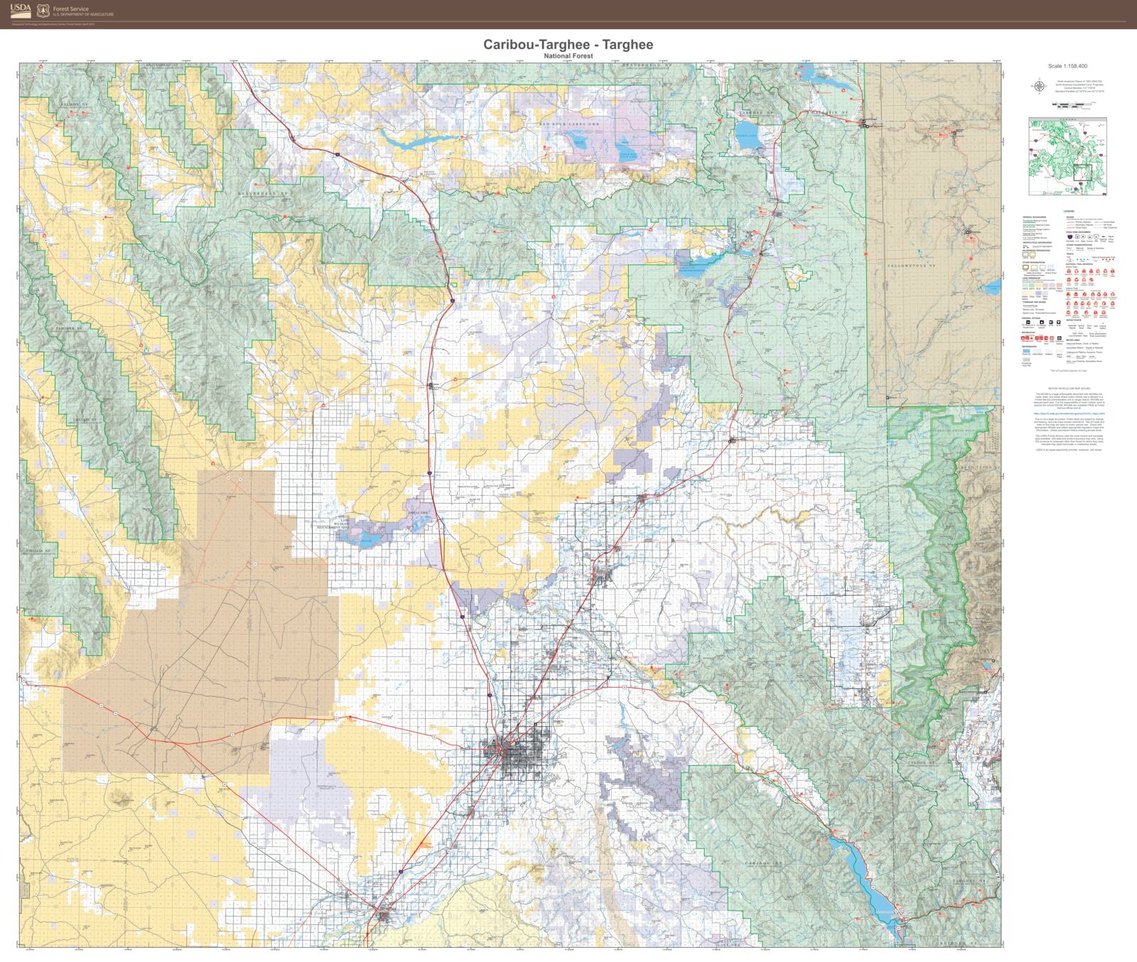 Targhee National Forest Map – MyTopo Map Store
