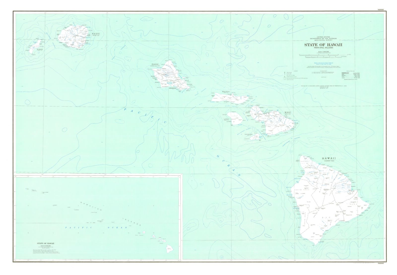 State of Hawaii Maps – MyTopo Map Store