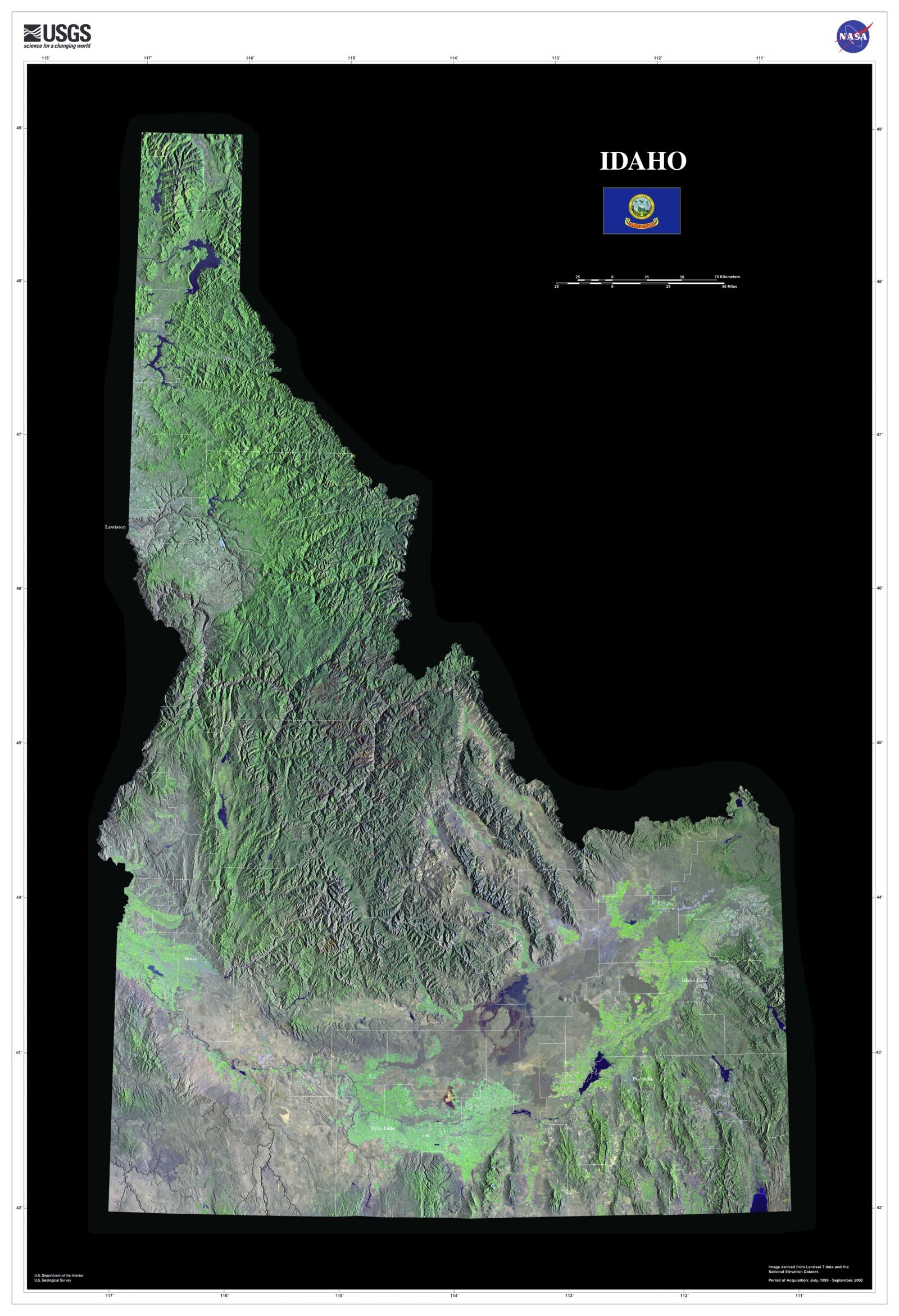 State of Idaho Maps – MyTopo Map Store