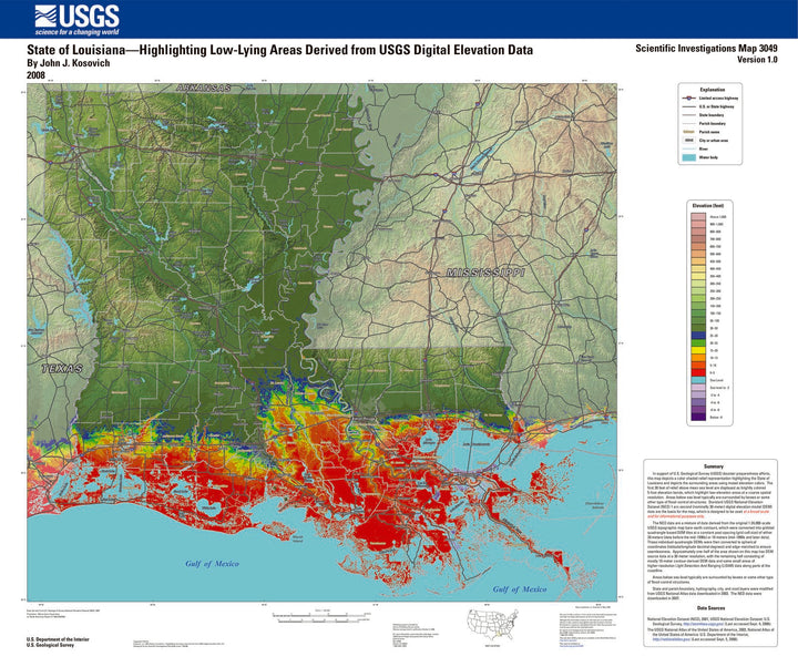 State of Louisiana Maps – MyTopo Map Store