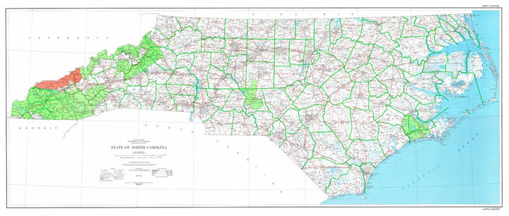 State of North Carolina Maps – MyTopo Map Store