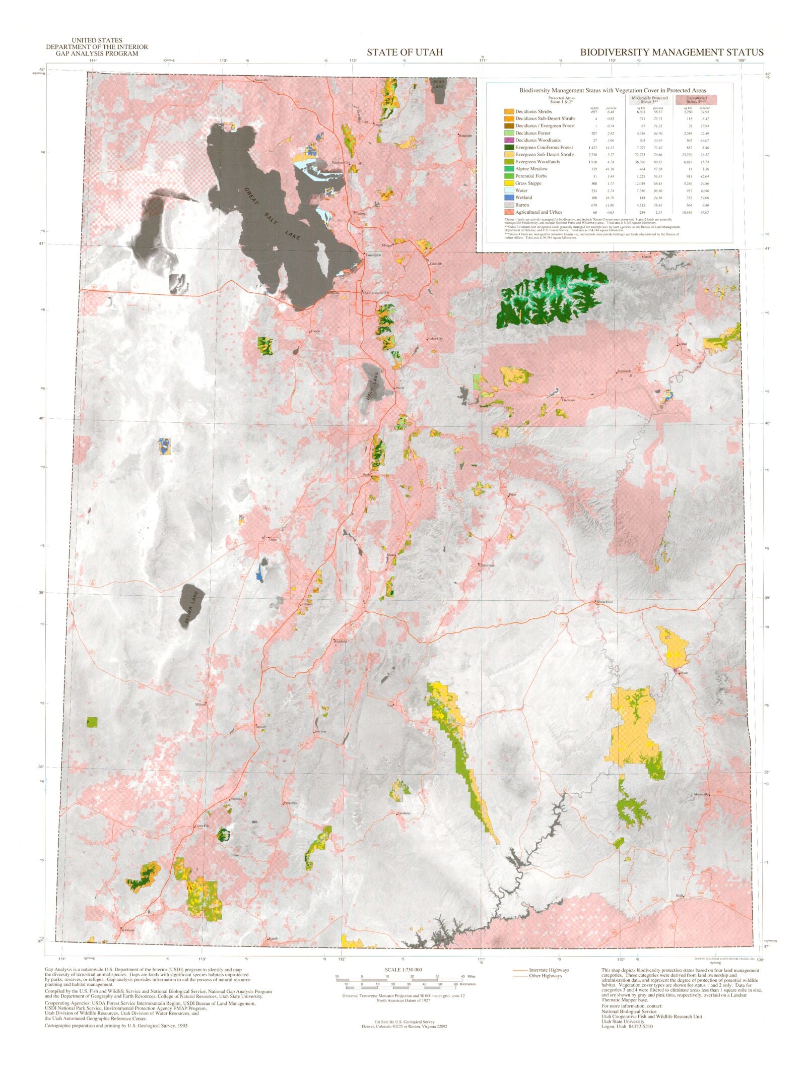 State of Utah Biodiversity Map – MyTopo Map Store
