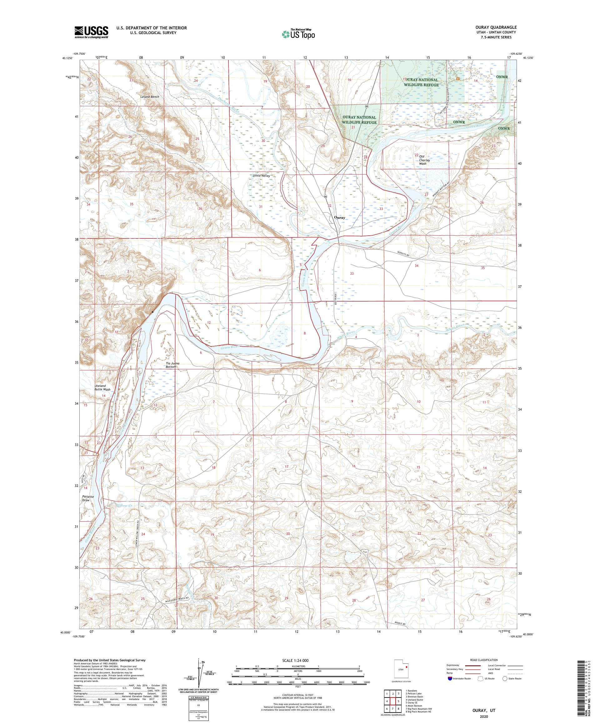 Ouray Utah US Topo Map – MyTopo Map Store