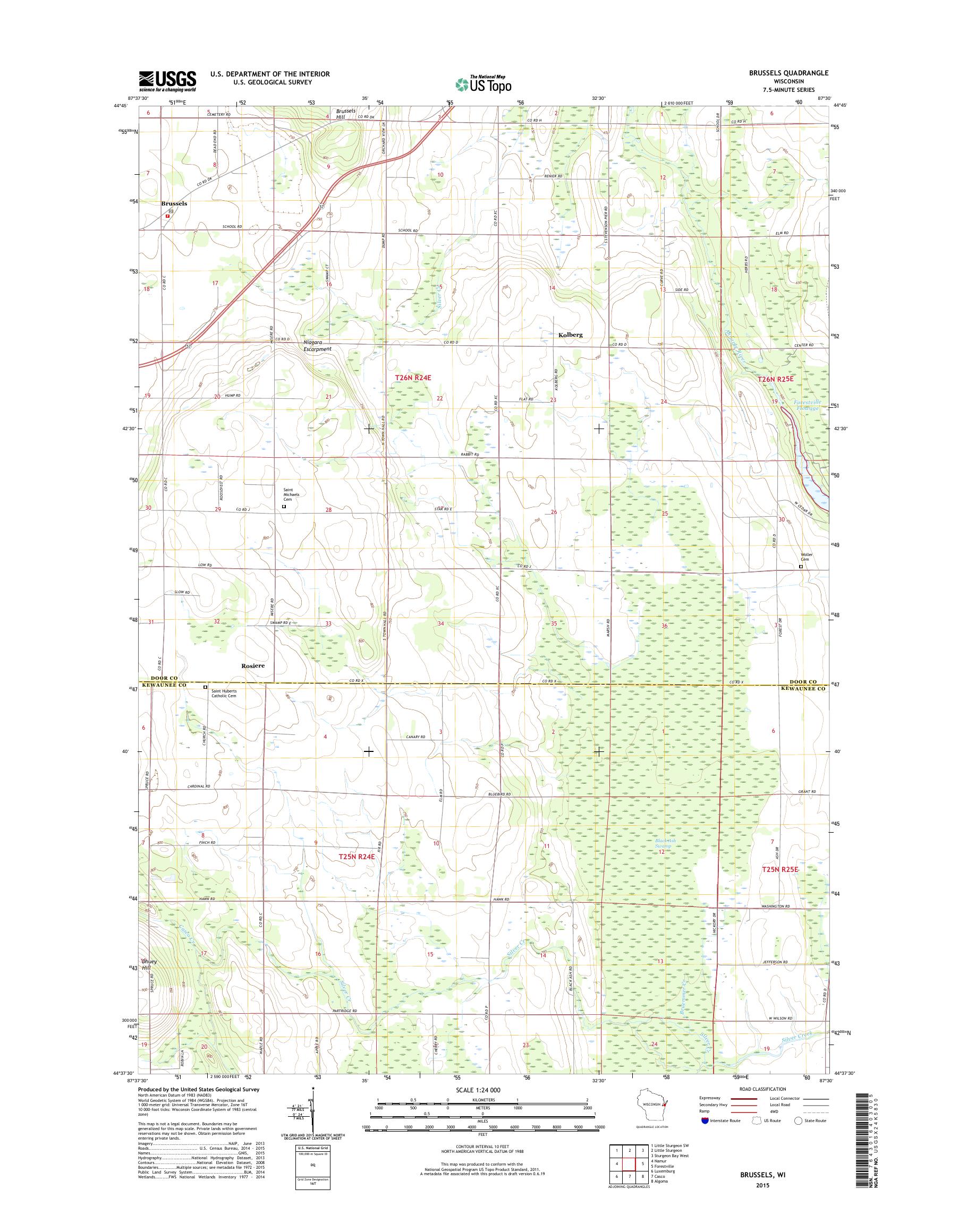 Brussels Wisconsin US Topo Map – MyTopo Map Store