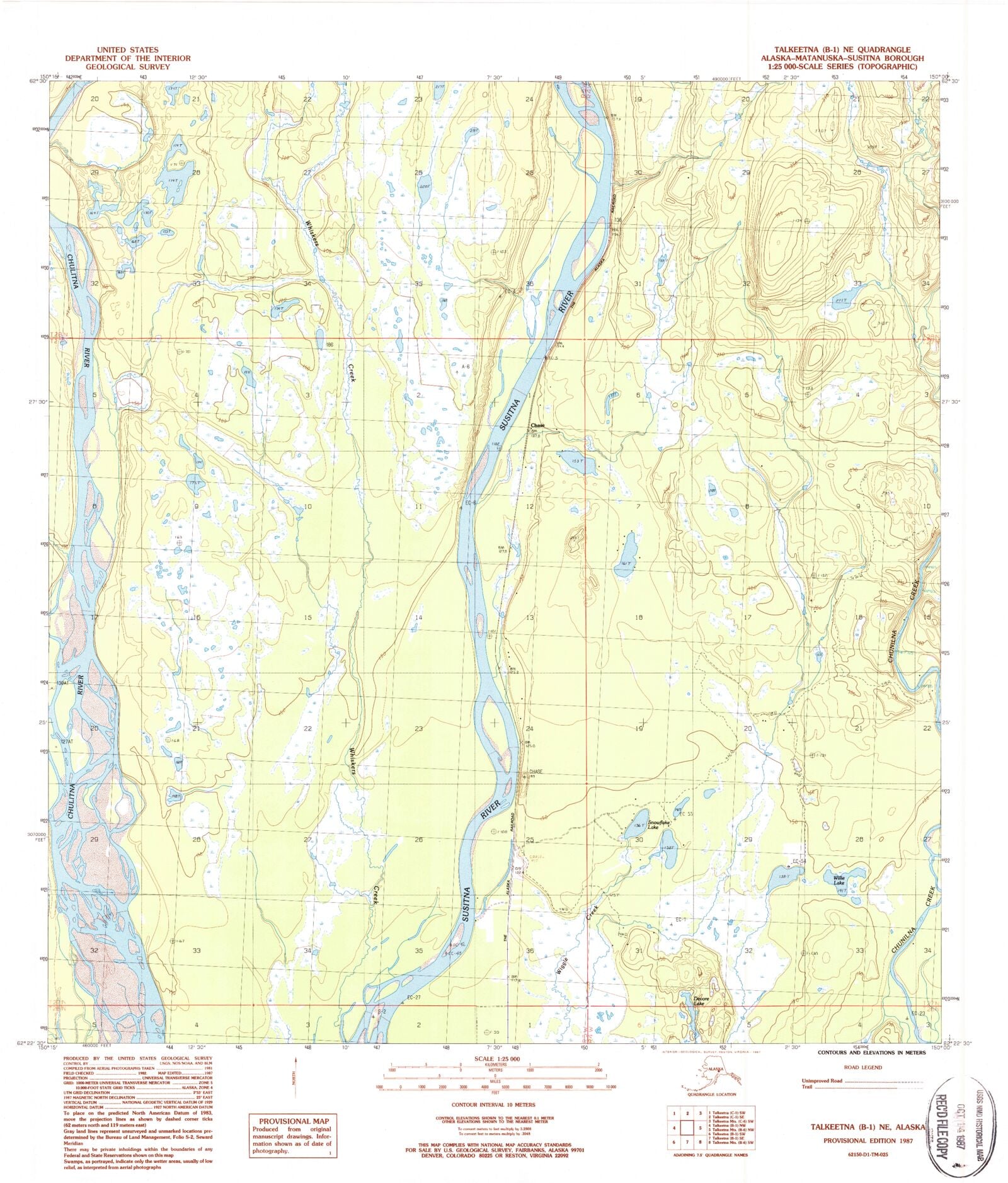 Classic USGS Talkeetna B-1 NE Alaska 7.5'x7.5' Topo Map – MyTopo Map Store