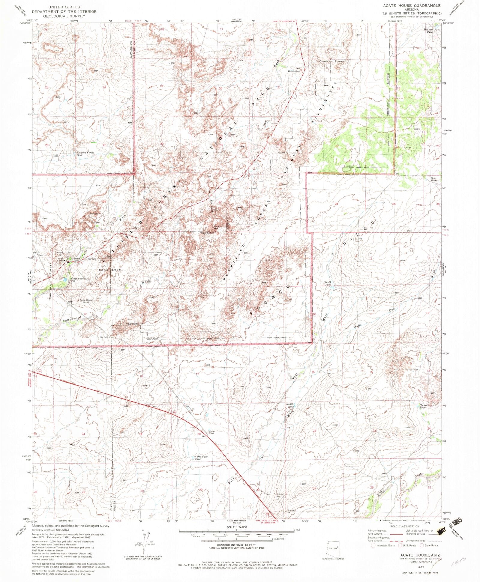 Classic USGS Quads (7.5' series) – tagged "State of Arizona" – MyTopo ...