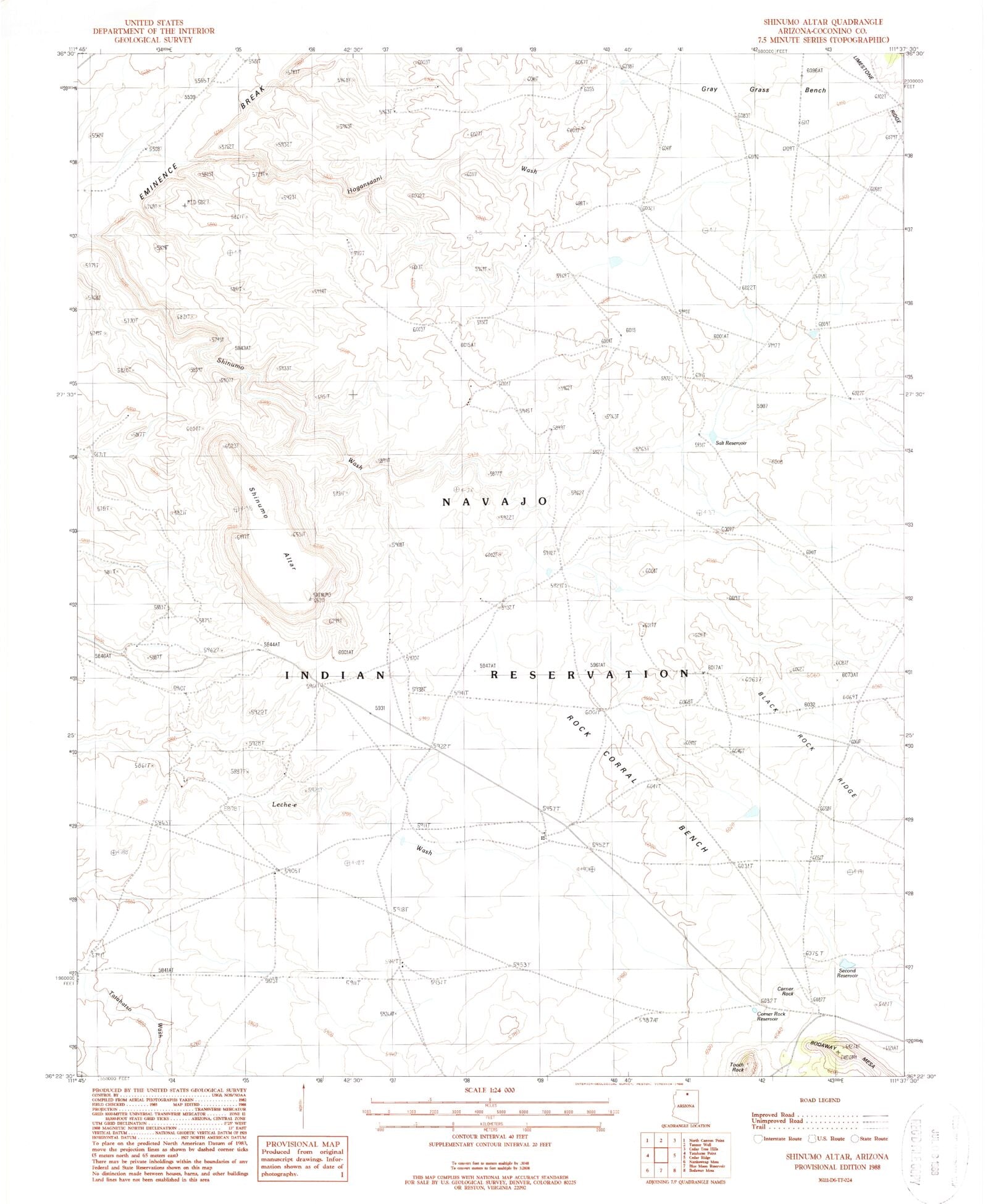 Classic USGS Shinumo Altar Arizona 7.5'x7.5' Topo Map – MyTopo Map Store