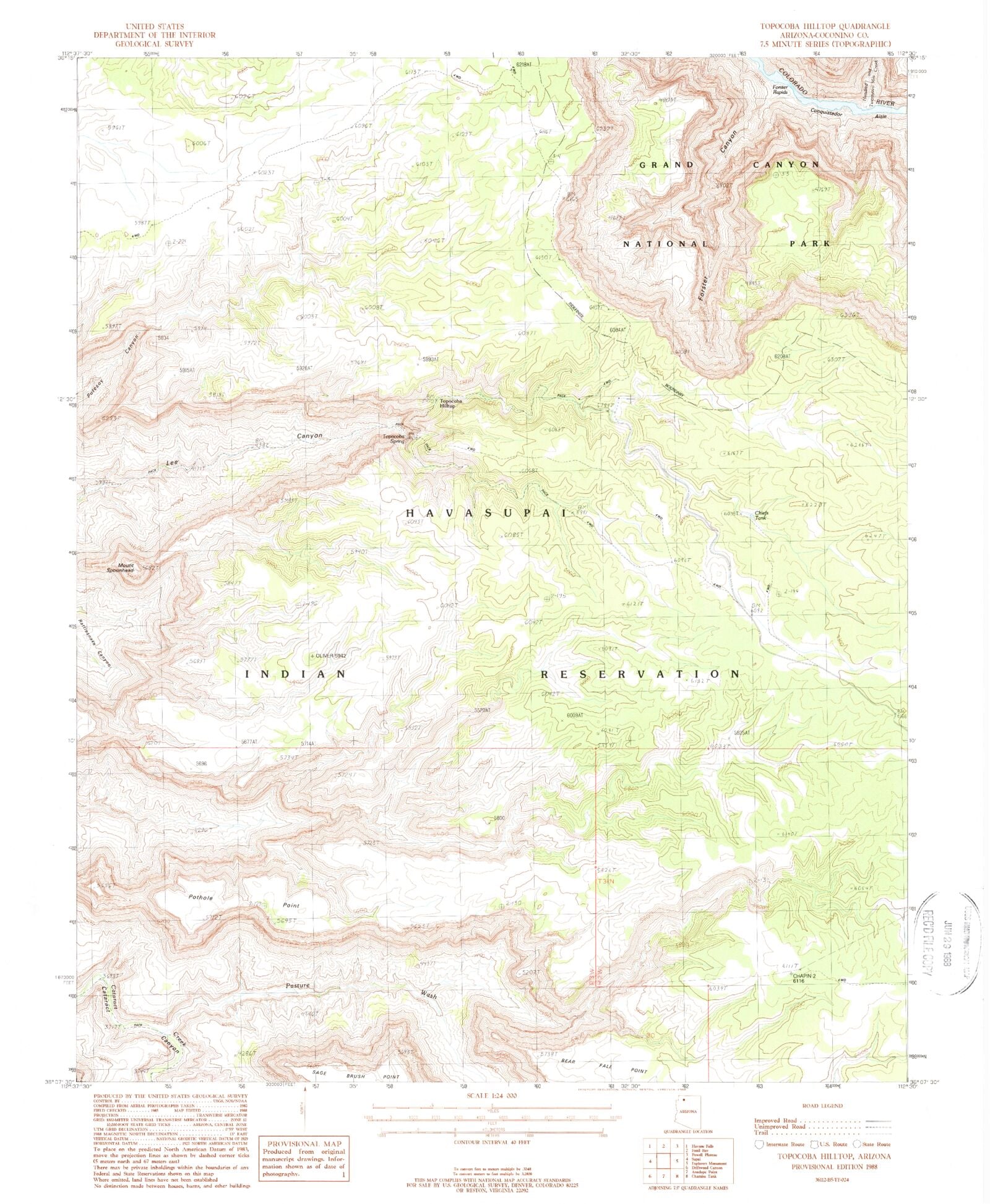 Classic USGS Topocoba Hilltop Arizona 7.5'x7.5' Topo Map – MyTopo Map Store