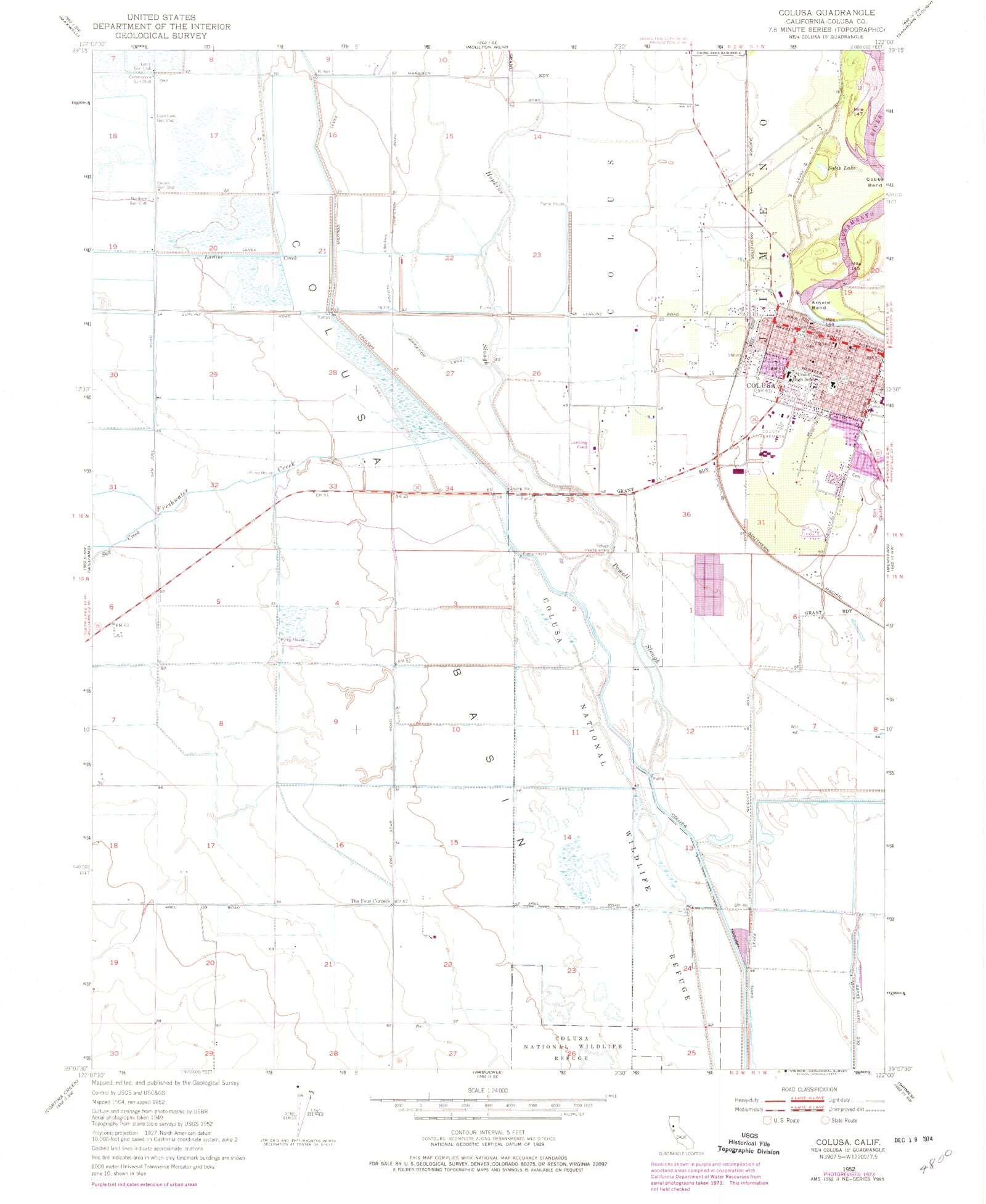 Classic USGS Colusa California 7.5'x7.5' Topo Map – MyTopo Map Store