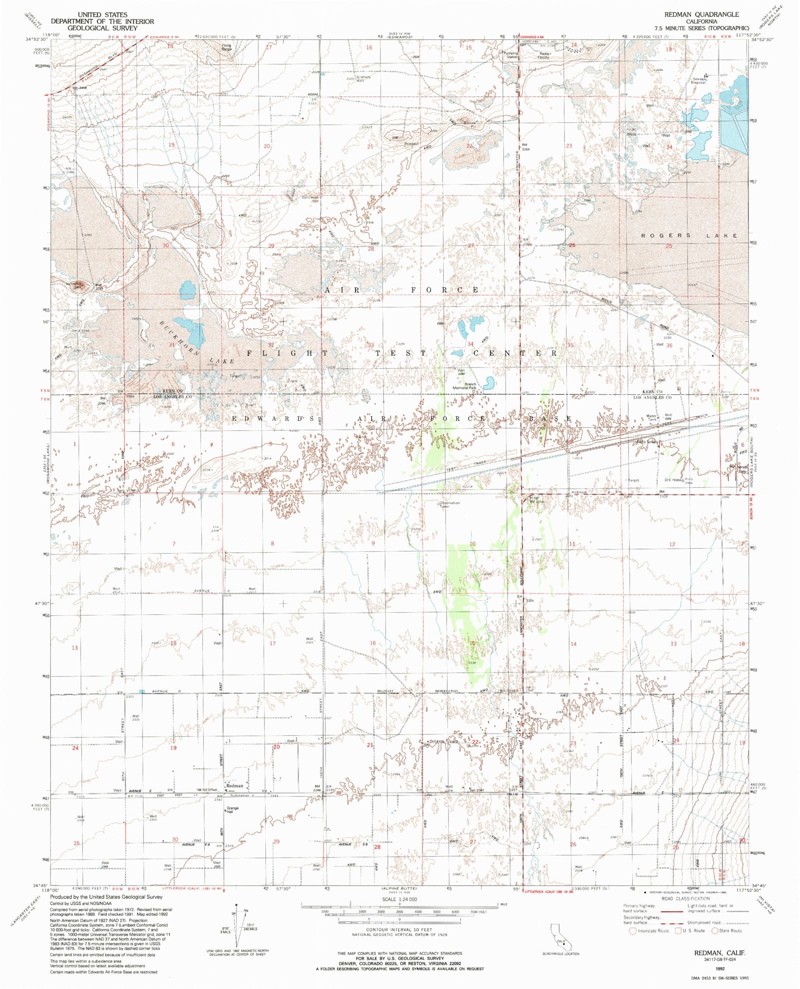 Classic USGS Redman California 7.5'x7.5' Topo Map – MyTopo Map Store