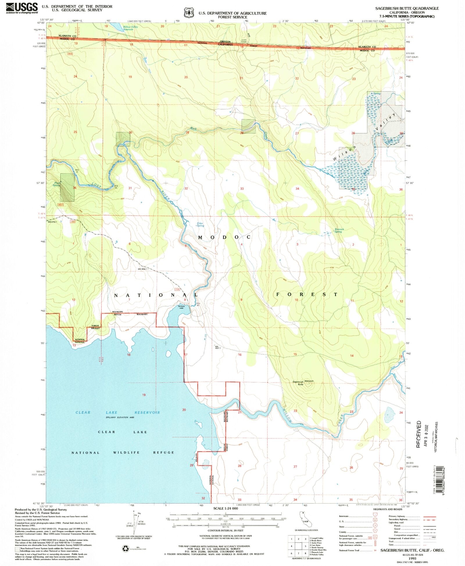 Classic USGS Sagebrush Butte California 7.5'x7.5' Topo Map – MyTopo Map ...