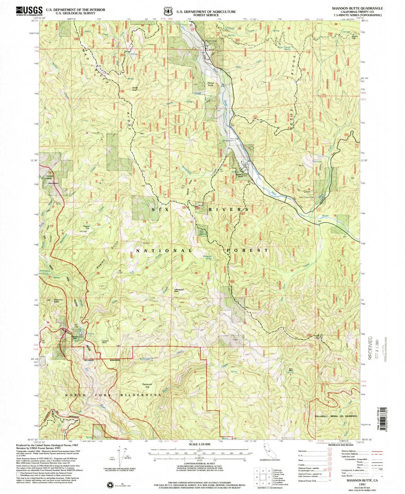 Classic USGS Shannon Butte California 7.5'x7.5' Topo Map – MyTopo Map Store