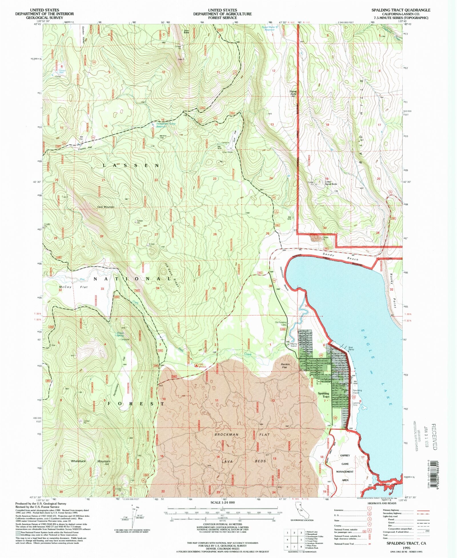 Classic USGS Spalding Tract California 7.5'x7.5' Topo Map – MyTopo Map ...
