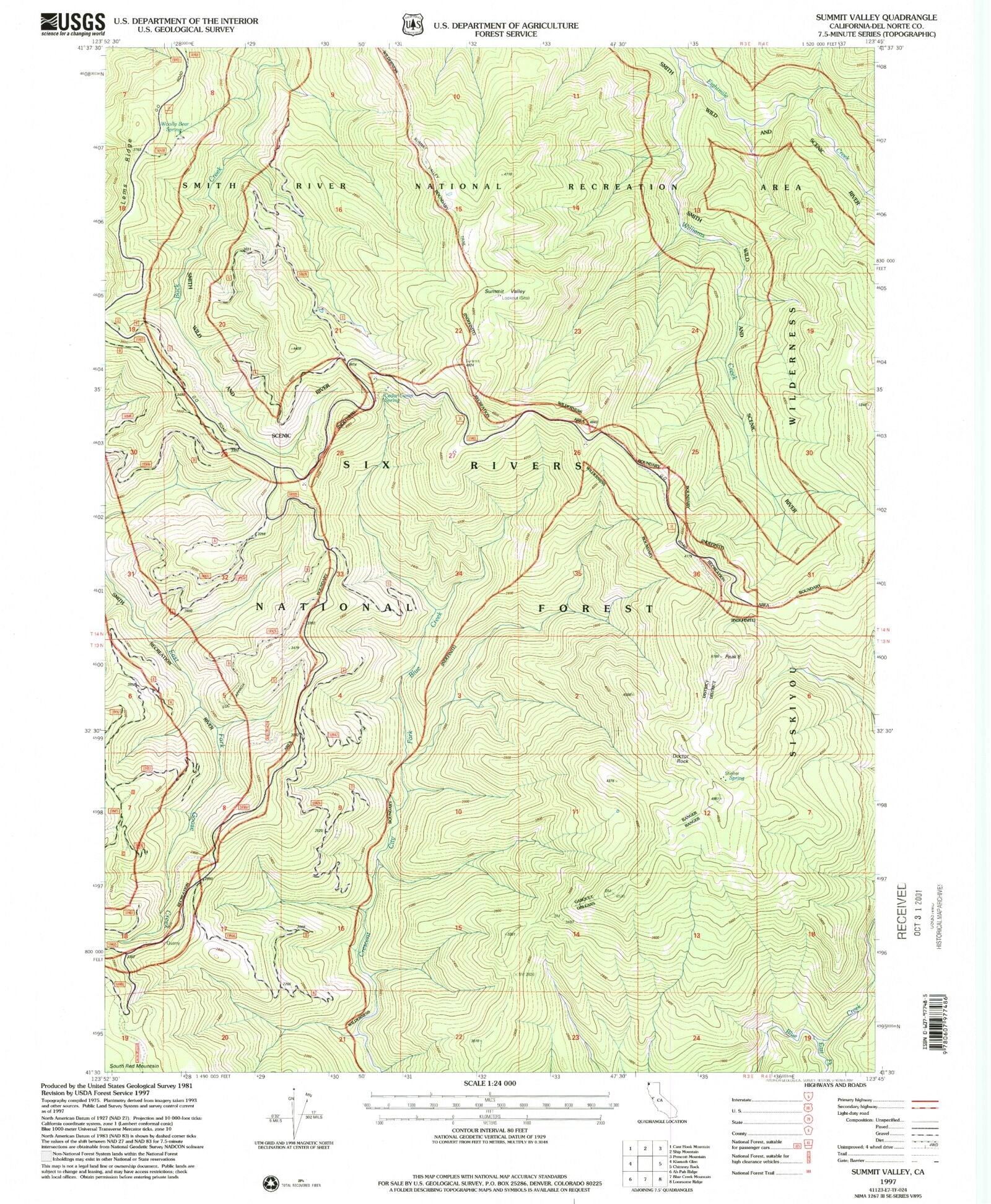 Classic USGS Summit Valley California 7.5'x7.5' Topo Map – MyTopo Map Store