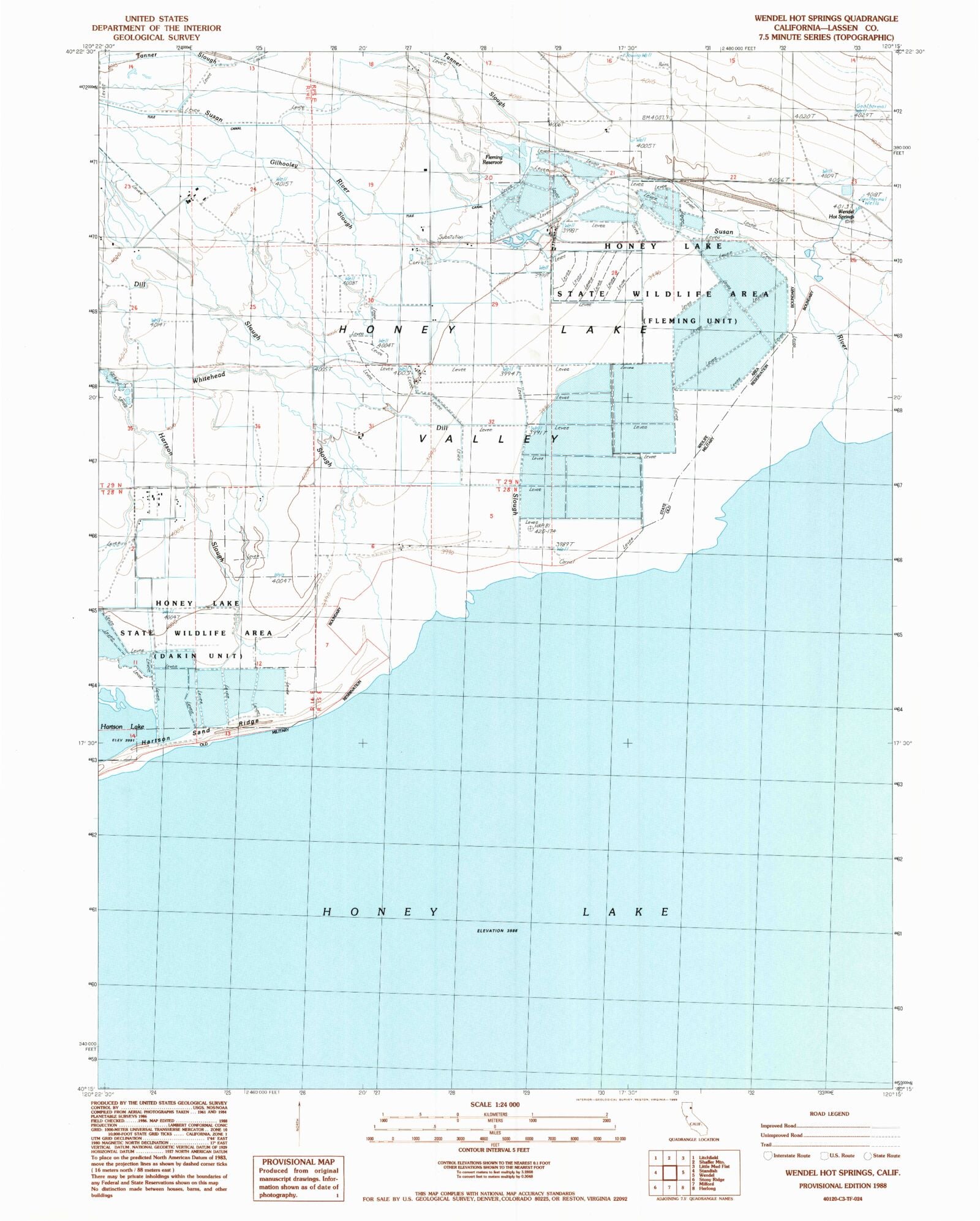 Classic USGS Wendel Hot Springs California 7.5'x7.5' Topo Map – MyTopo ...