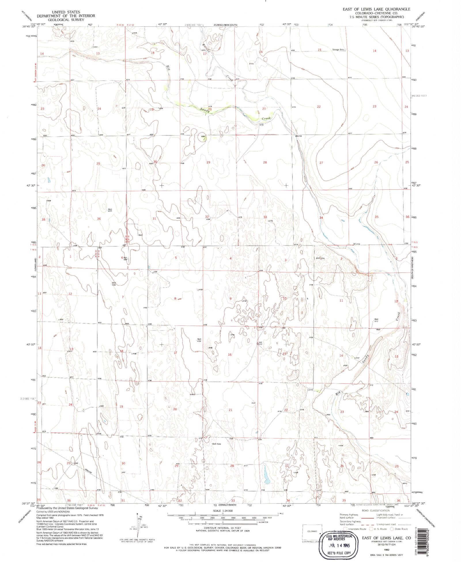 Classic USGS East of Lewis Lake Colorado 7.5'x7.5' Topo Map – MyTopo ...