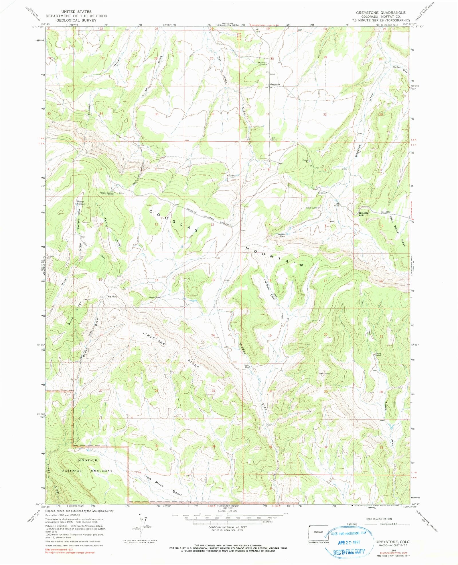 Classic USGS Greystone Colorado 7.5'x7.5' Topo Map – MyTopo Map Store