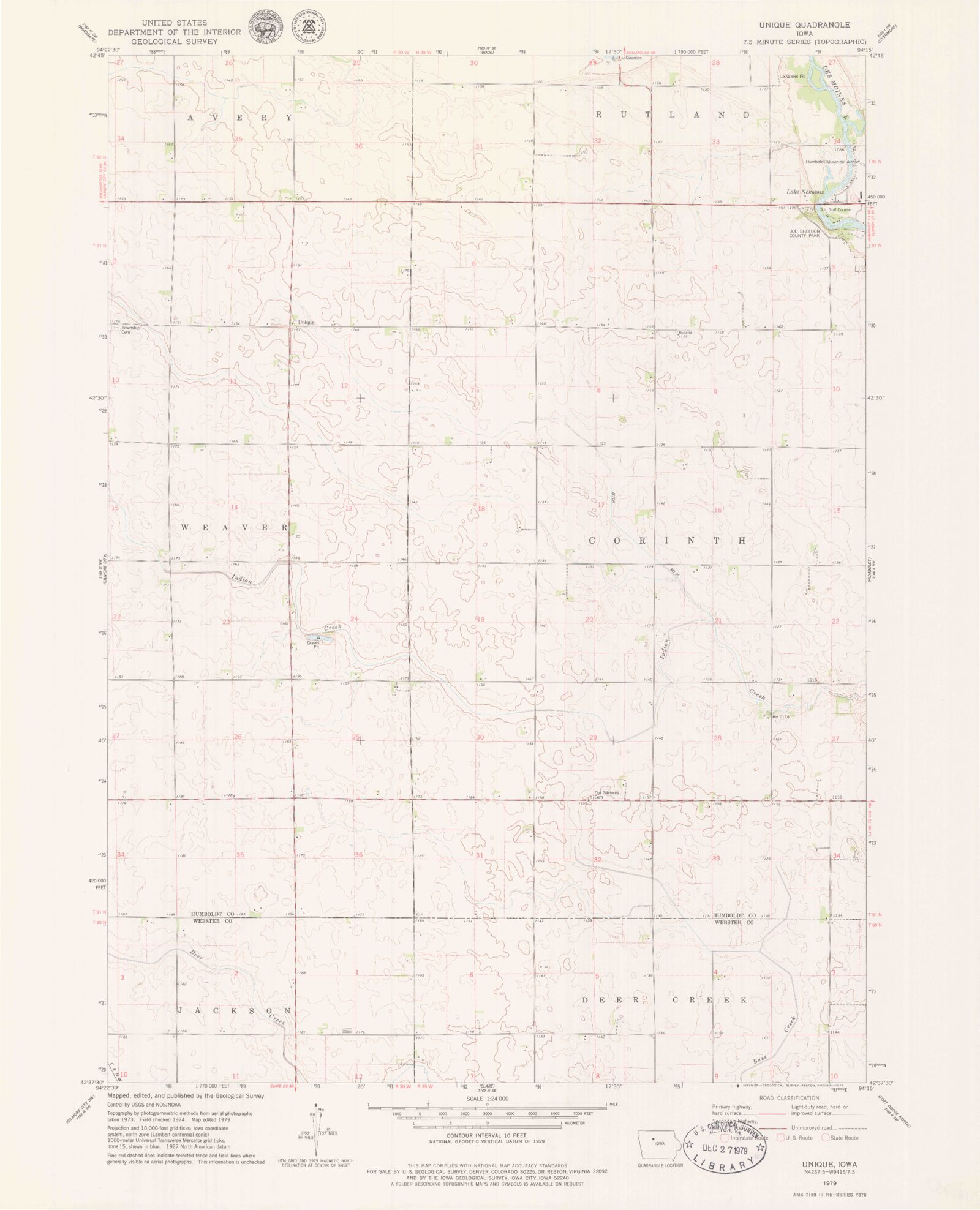 Classic USGS Unique Iowa 7.5'x7.5' Topo Map – MyTopo Map Store