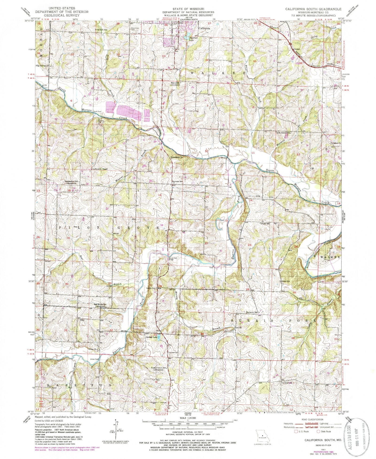 Classic USGS California South Missouri 7.5'x7.5' Topo Map – MyTopo Map ...