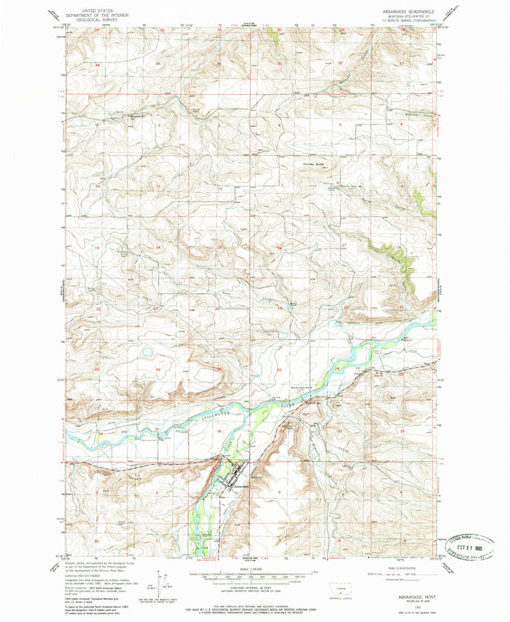 Classic USGS Quads (7.5' series) – tagged "State of Montana" – MyTopo ...