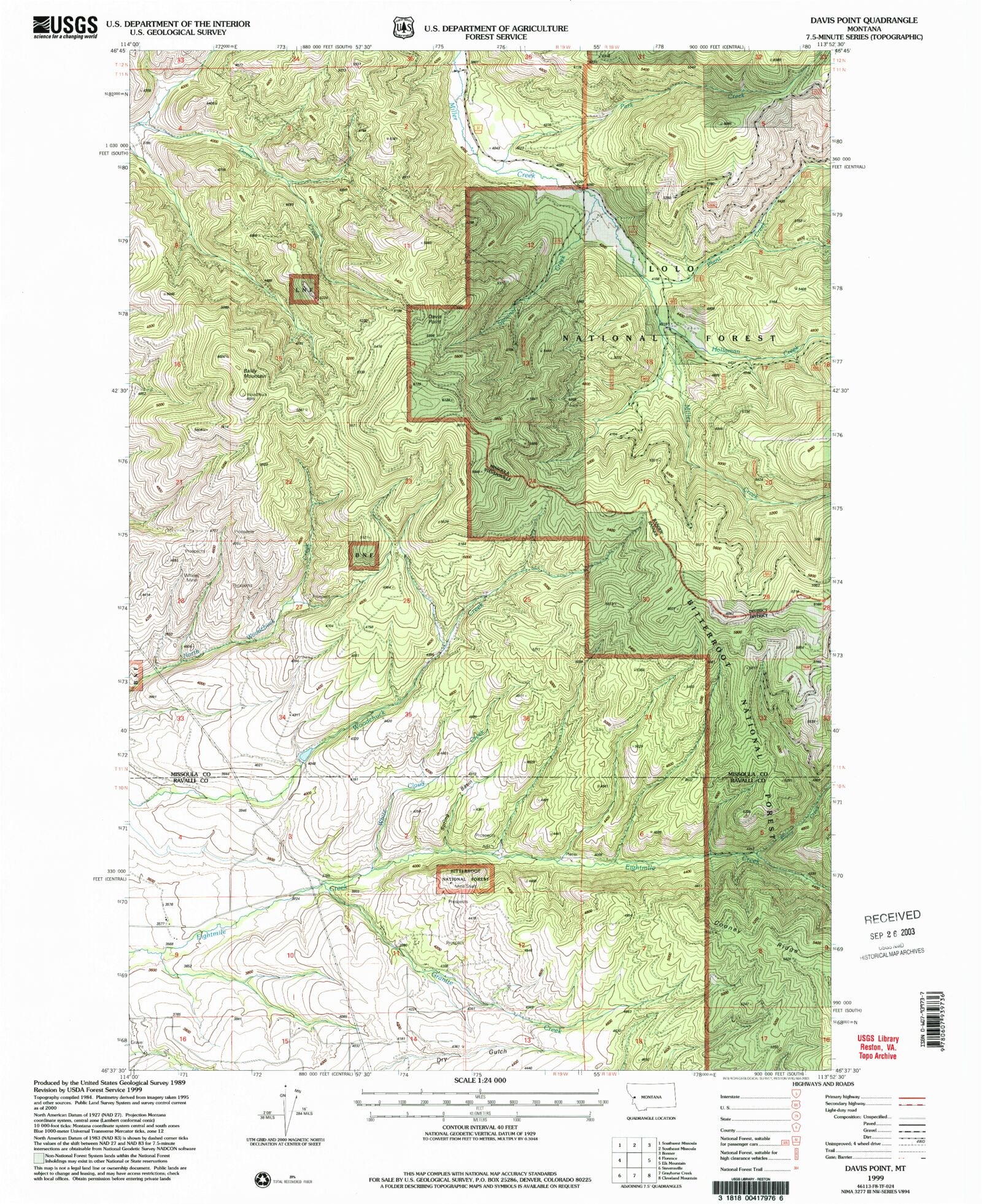 Classic USGS Davis Point Montana 7.5'x7.5' Topo Map – MyTopo Map Store