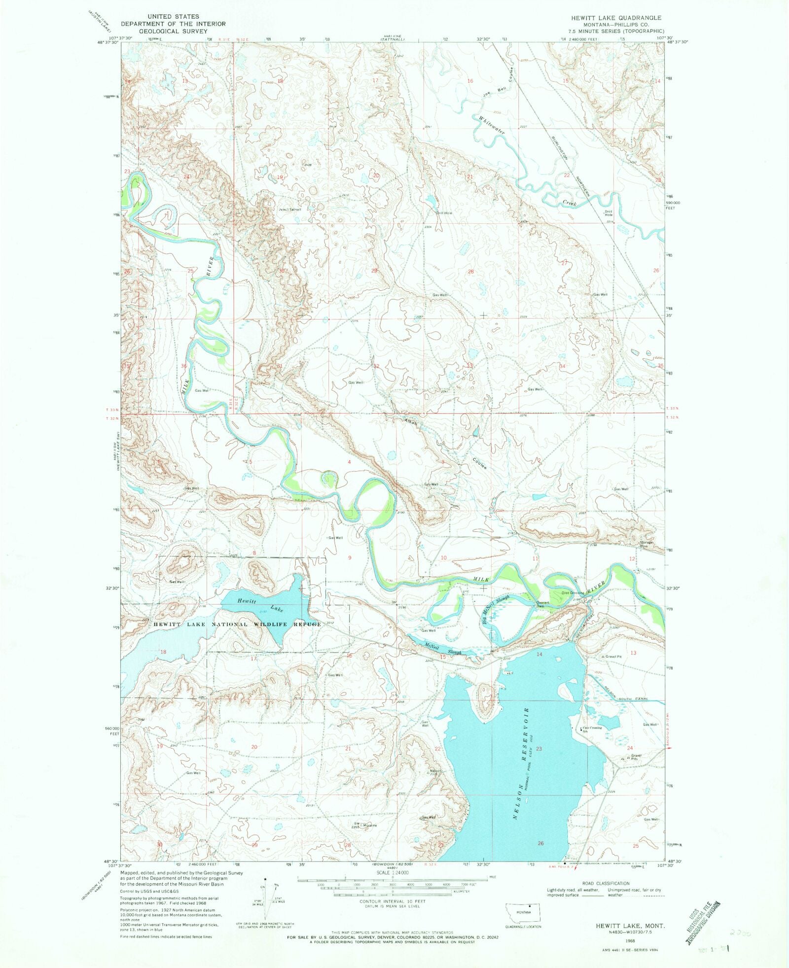 Classic USGS Hewitt Lake Montana 7.5'x7.5' Topo Map – MyTopo Map Store