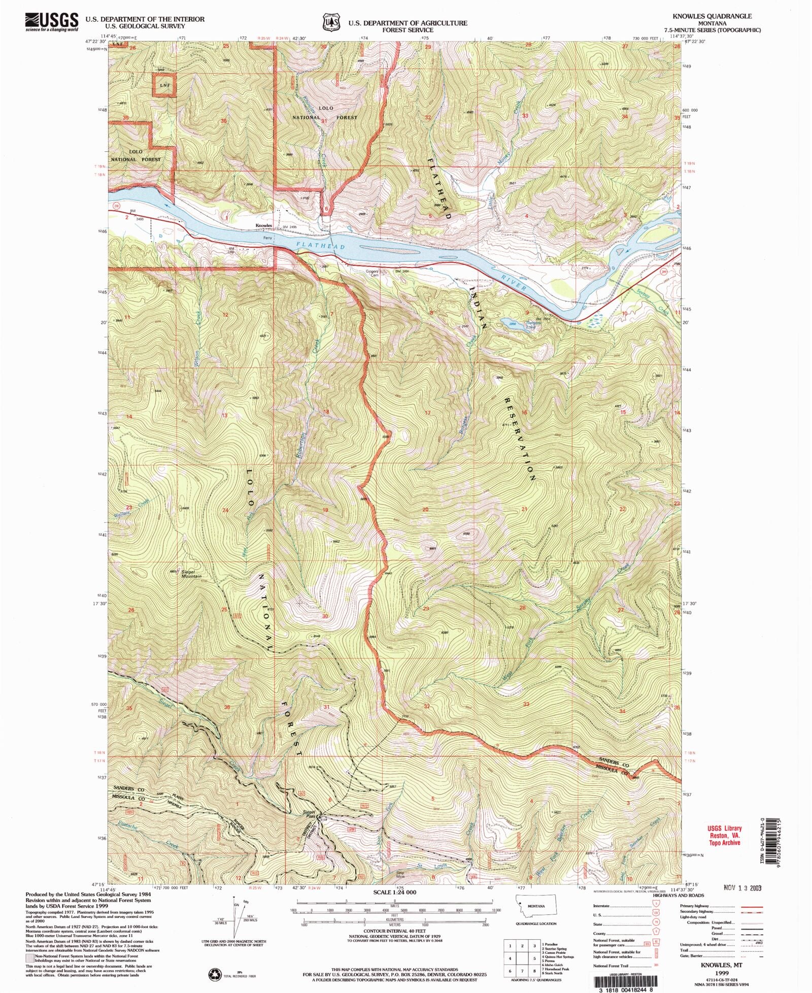 Classic USGS Knowles Montana 7.5'x7.5' Topo Map – MyTopo Map Store