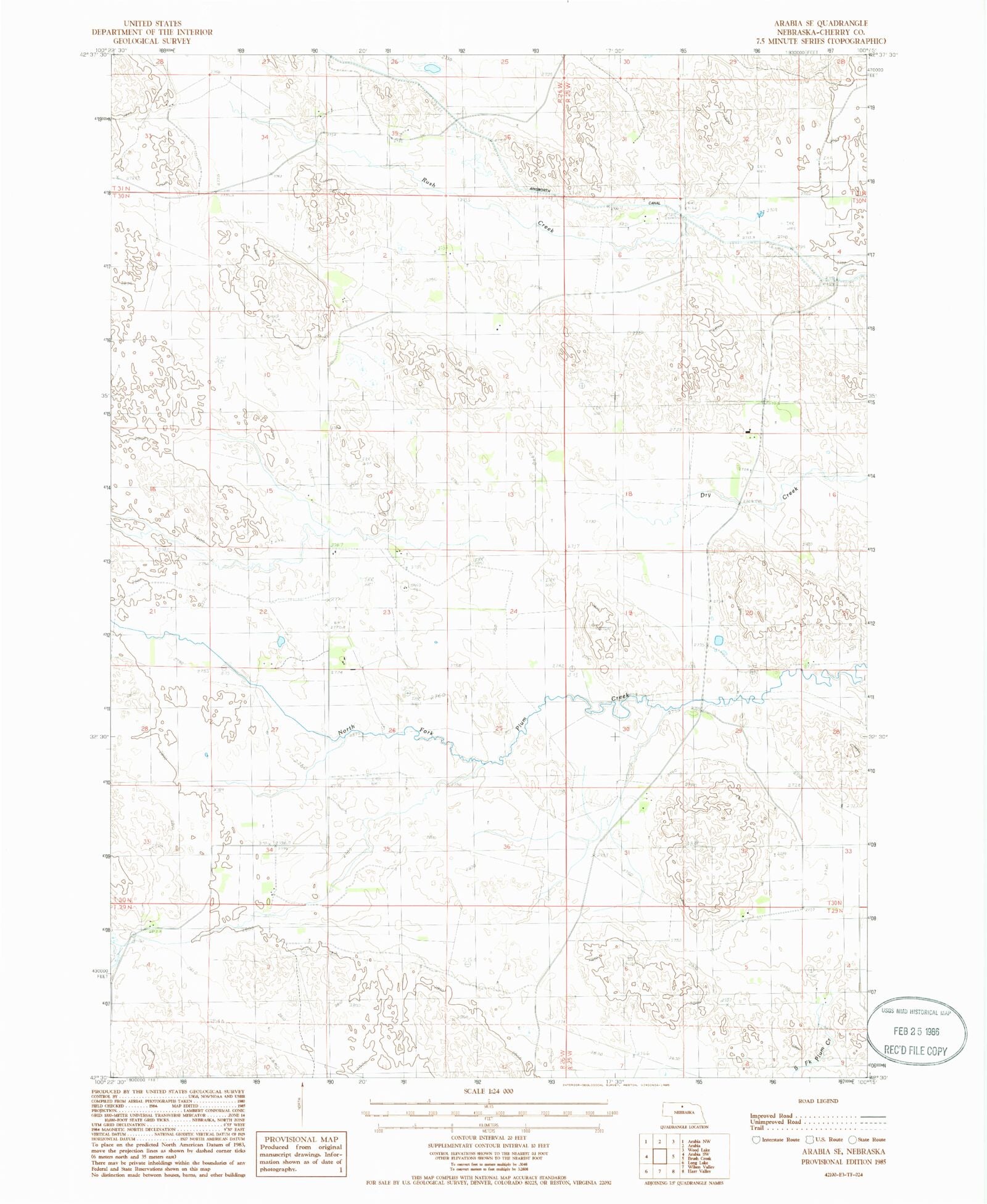 Classic USGS Arabia SE Nebraska 7.5'x7.5' Topo Map – MyTopo Map Store