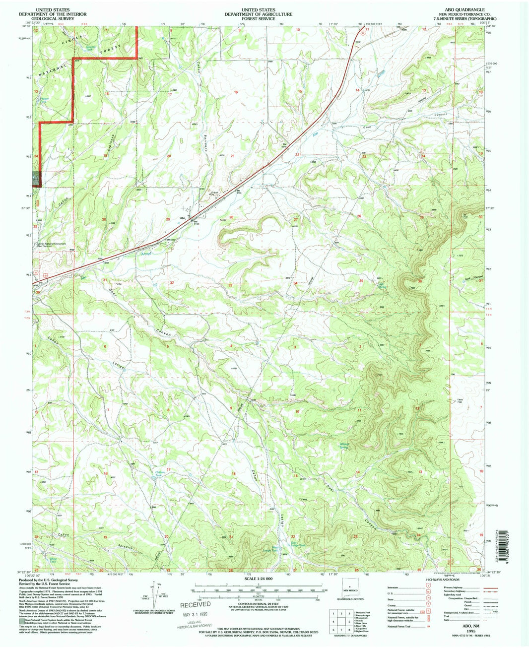 Classic USGS Quads (7.5' series) – tagged "State of New Mexico ...