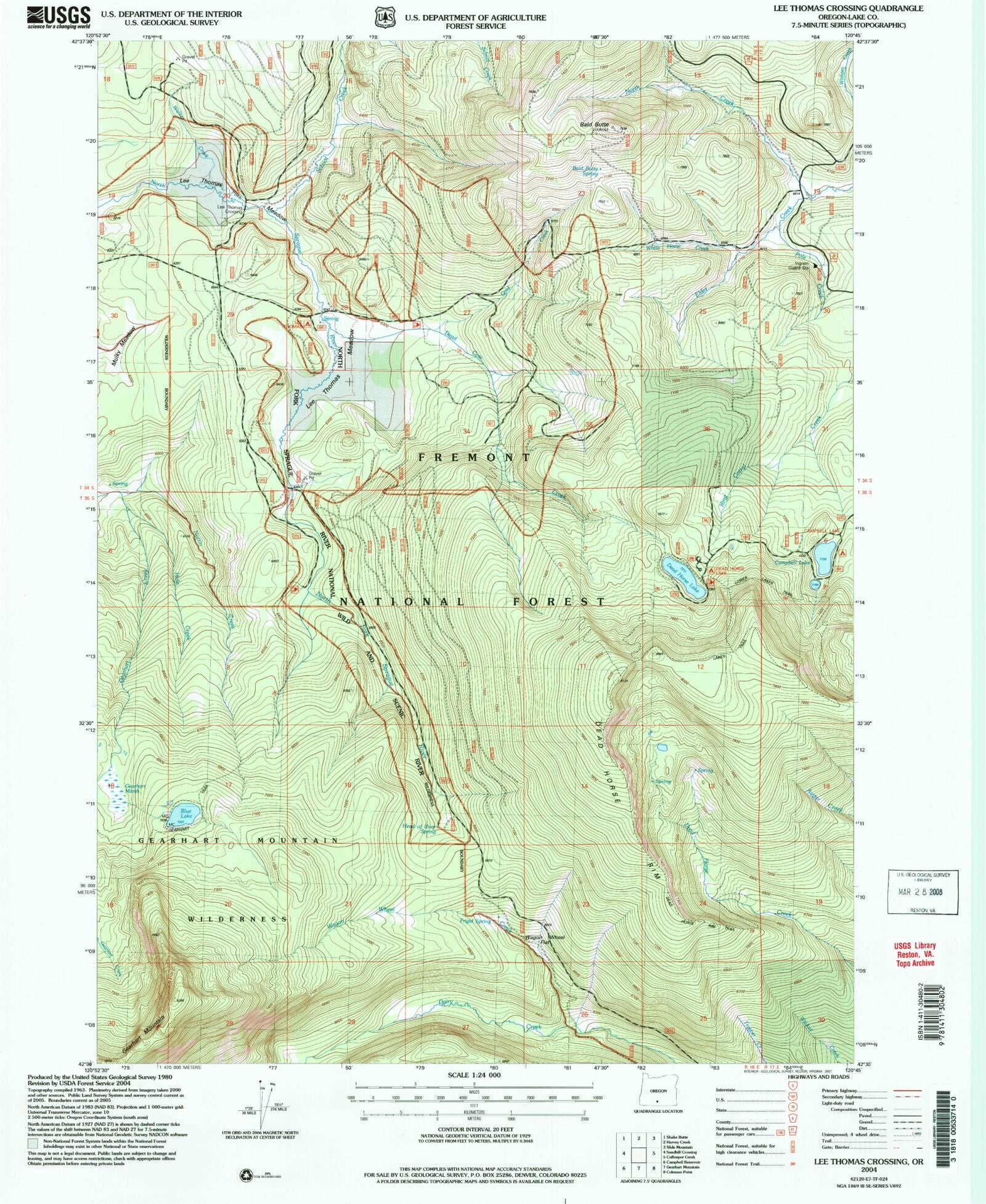Classic USGS Lee Thomas Crossing Oregon 7.5'x7.5' Topo Map – MyTopo Map ...