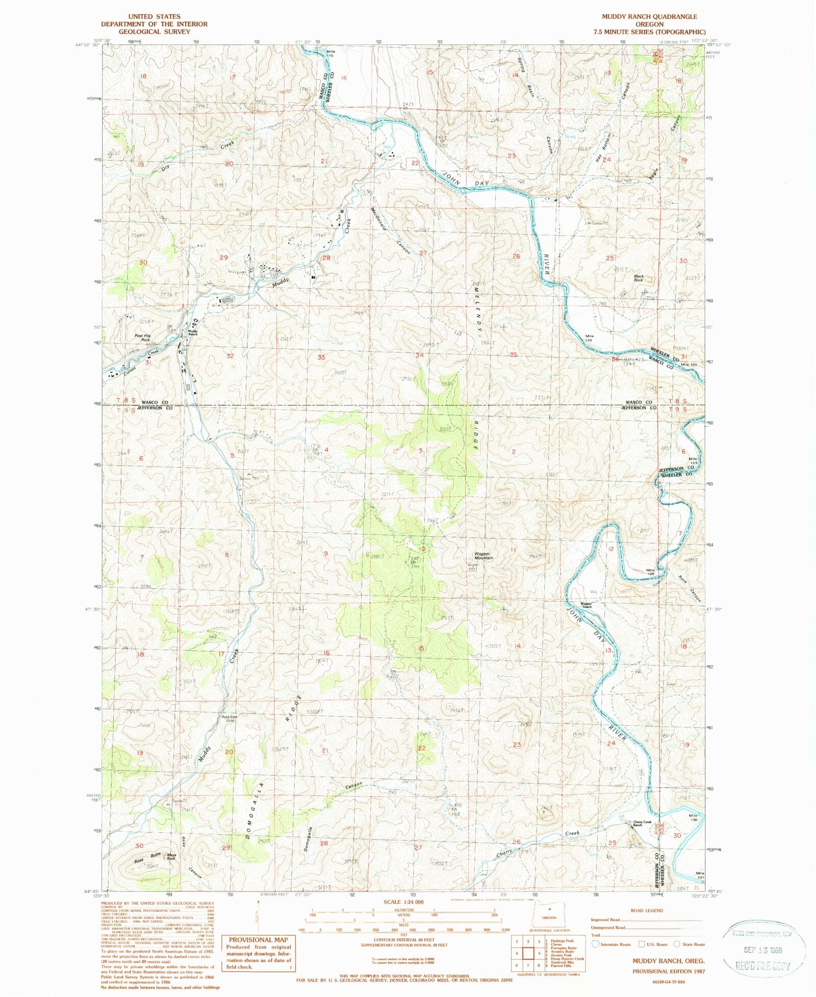 Classic USGS Muddy Ranch Oregon 7.5'x7.5' Topo Map – MyTopo Map Store