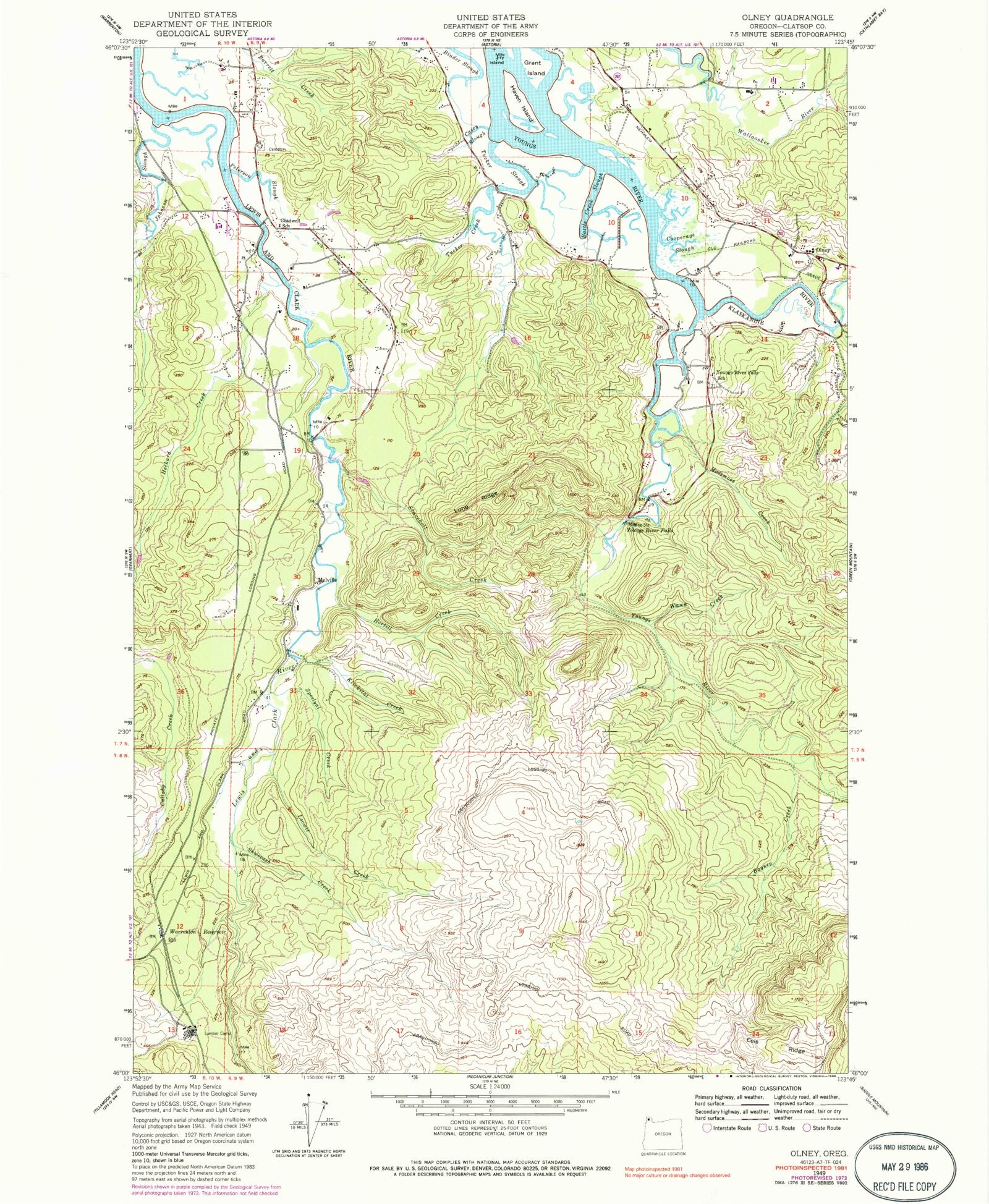 Classic USGS Olney Oregon 7.5'x7.5' Topo Map – MyTopo Map Store