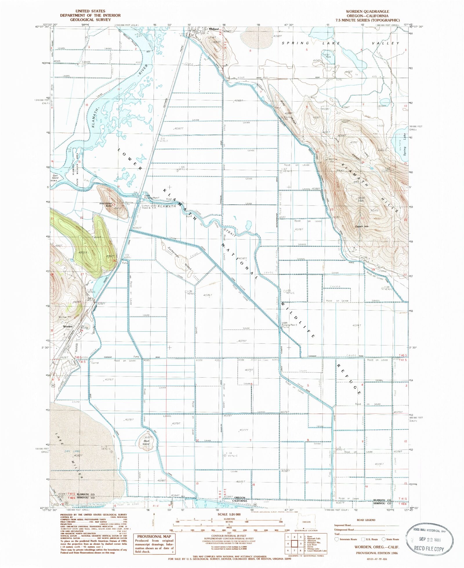 Classic USGS Worden Oregon 7.5'x7.5' Topo Map – MyTopo Map Store