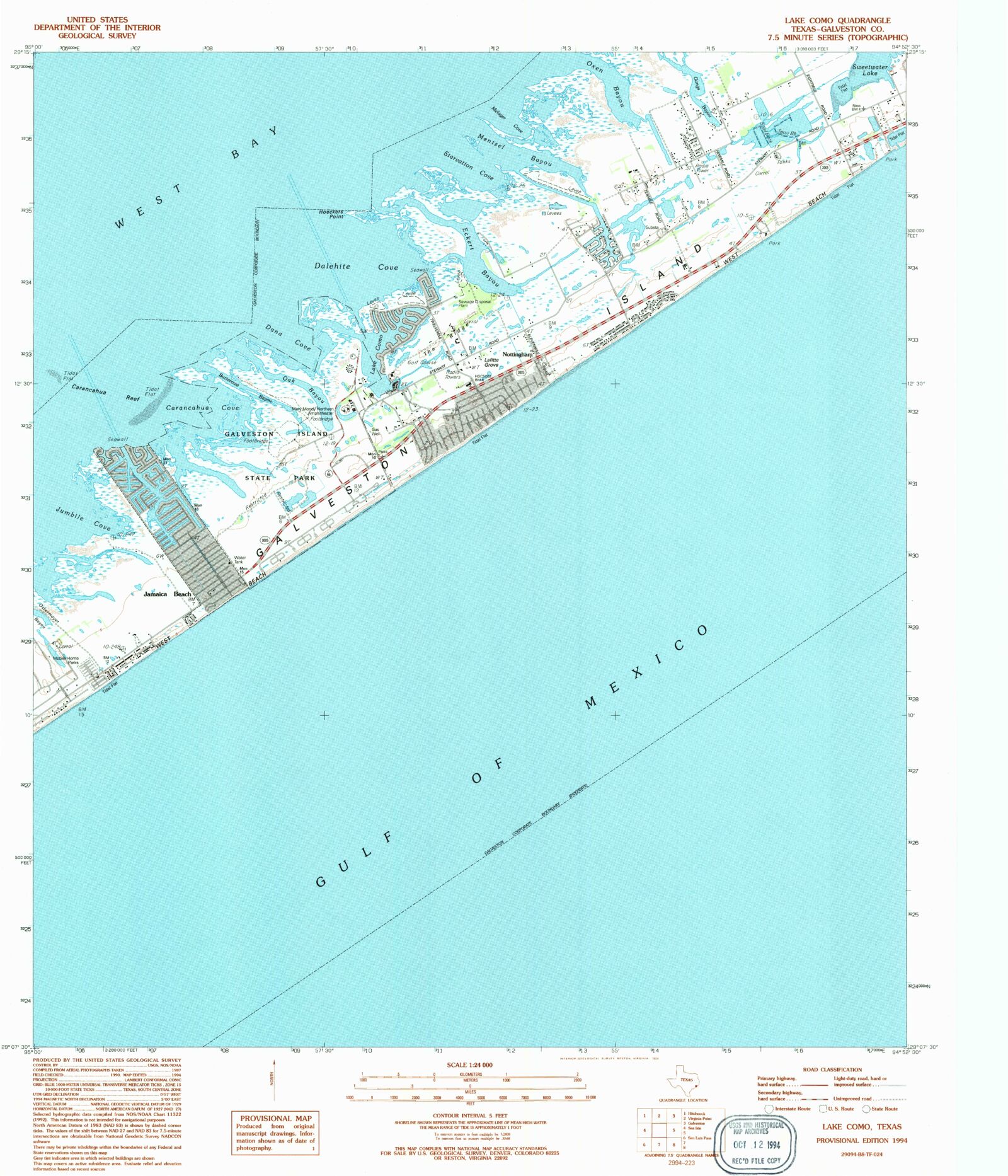 Classic USGS Lake Como Texas 7.5'x7.5' Topo Map – MyTopo Map Store