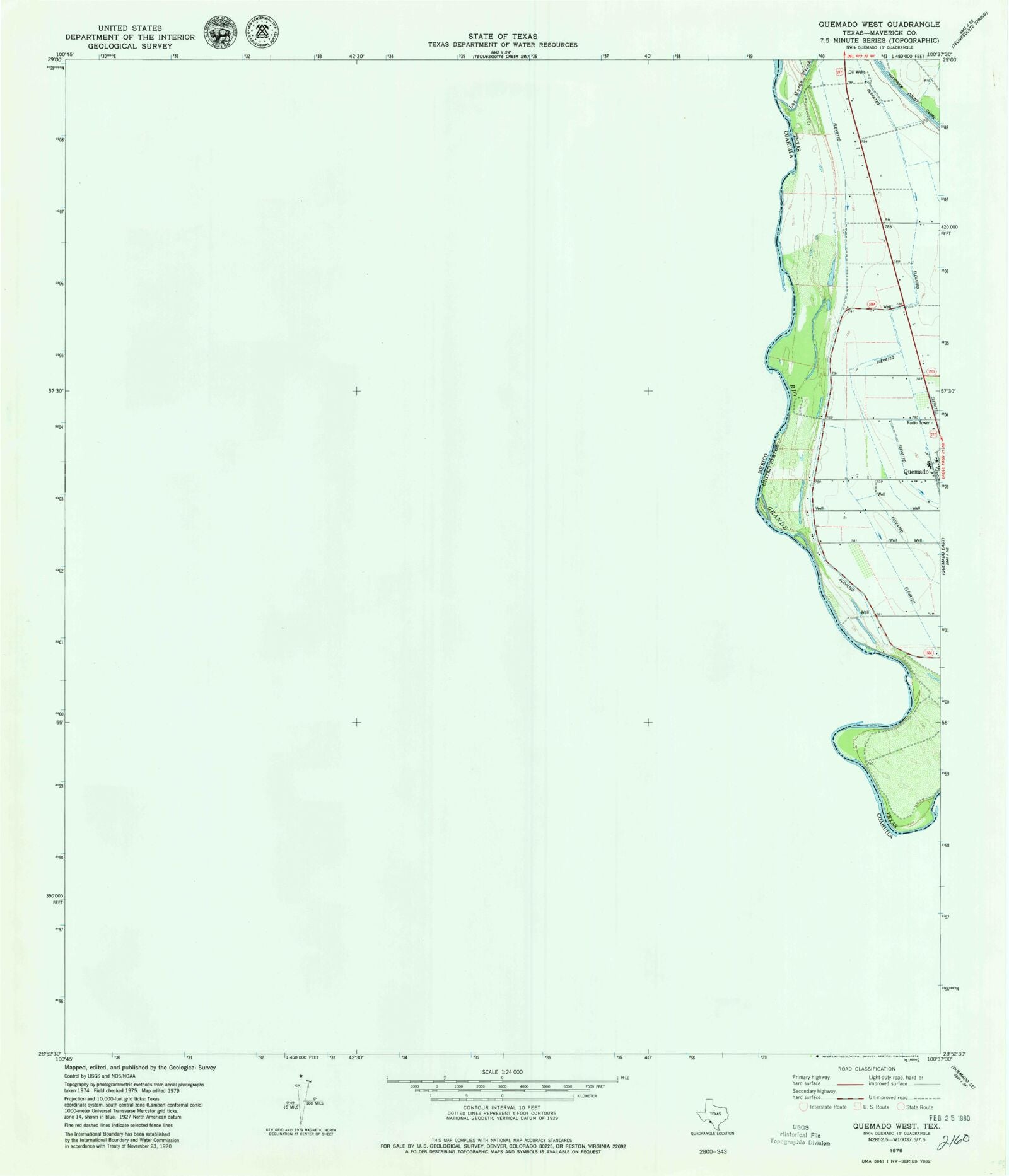 Classic USGS Quemado West Texas 7.5'x7.5' Topo Map – MyTopo Map Store