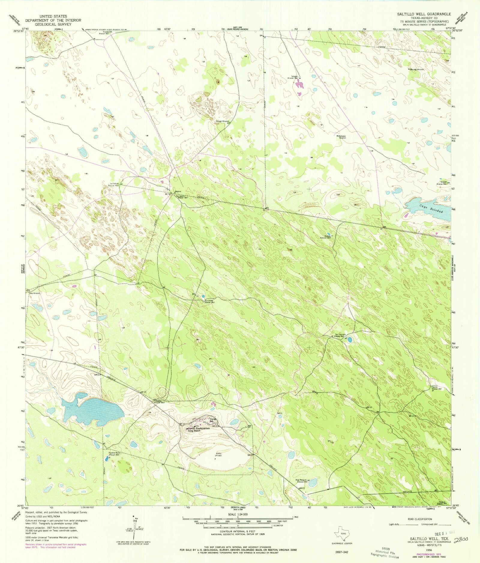 Classic USGS Saltillo Well Texas 7.5'x7.5' Topo Map – MyTopo Map Store