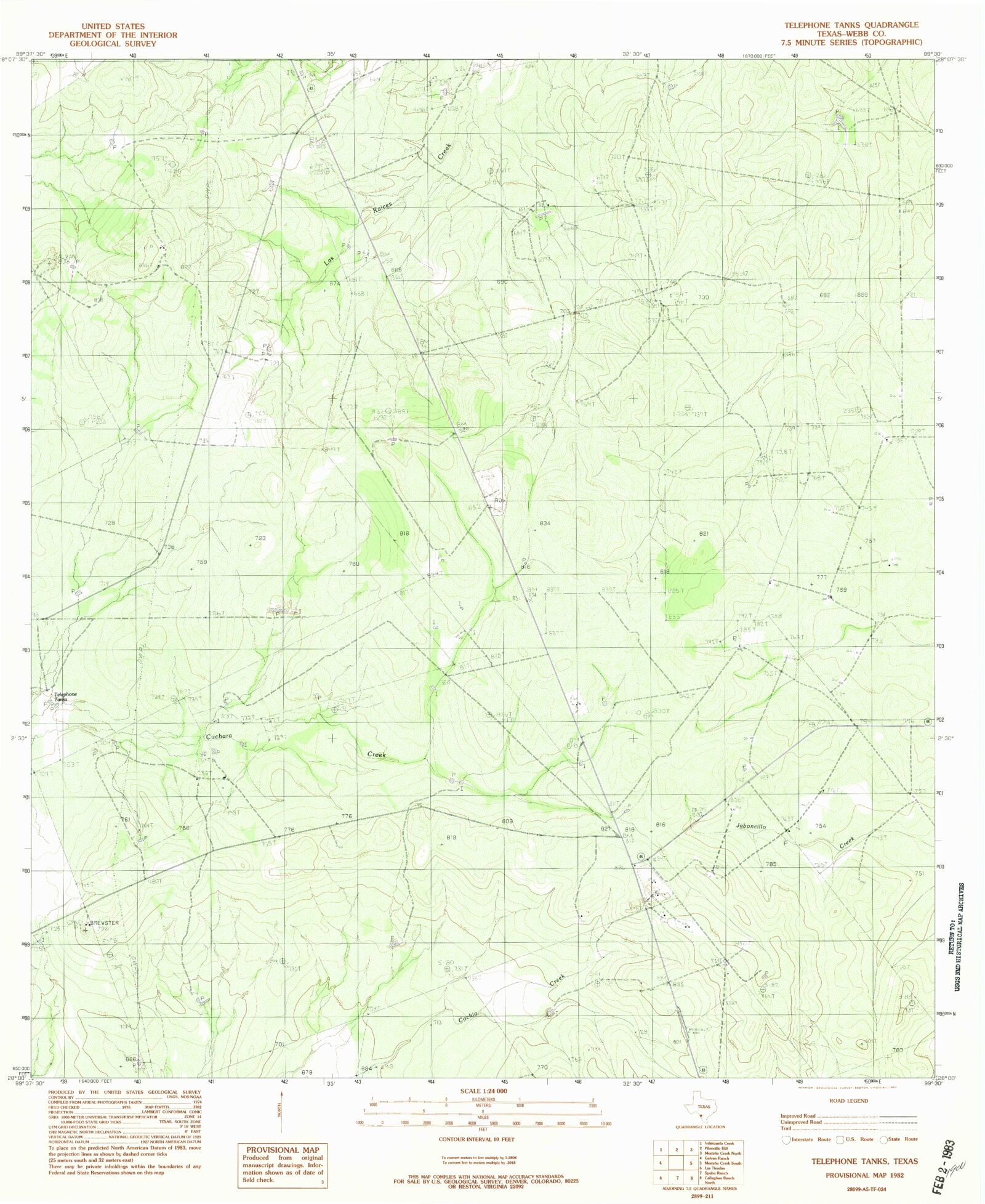 Classic USGS Telephone Tanks Texas 7.5'x7.5' Topo Map – MyTopo Map Store