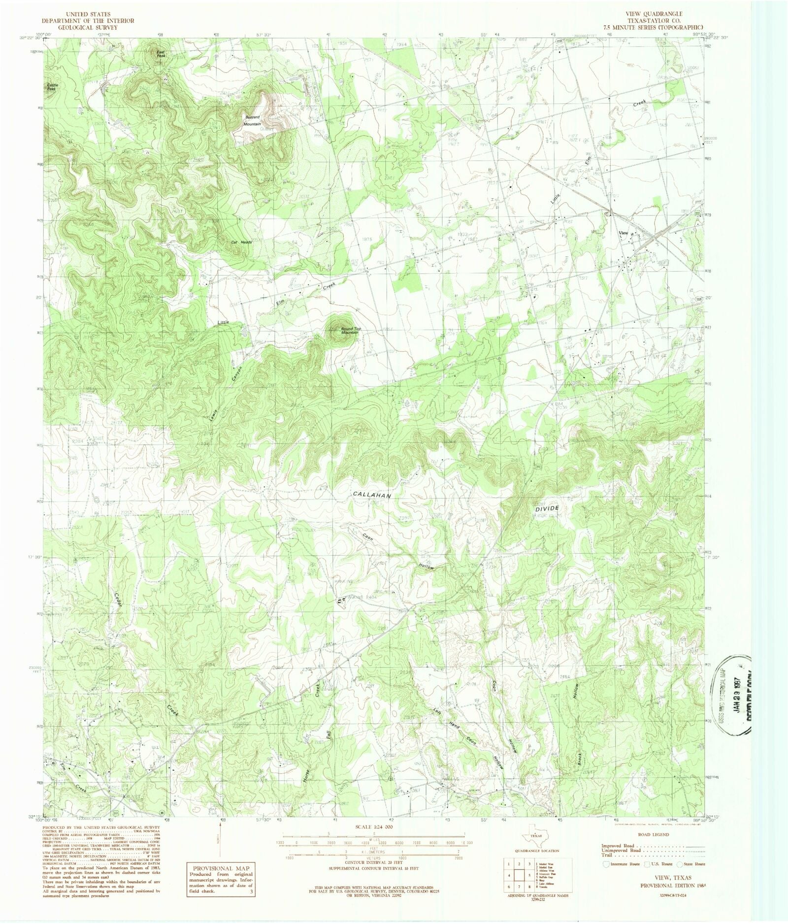 Classic USGS View Texas 7.5'x7.5' Topo Map – MyTopo Map Store