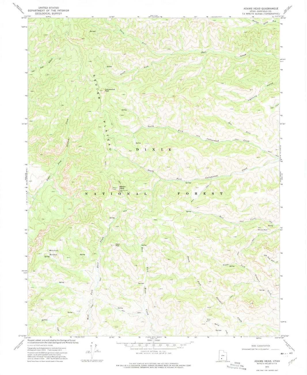 Classic USGS Quads (7.5' series) – tagged "State of Utah" – MyTopo Map ...