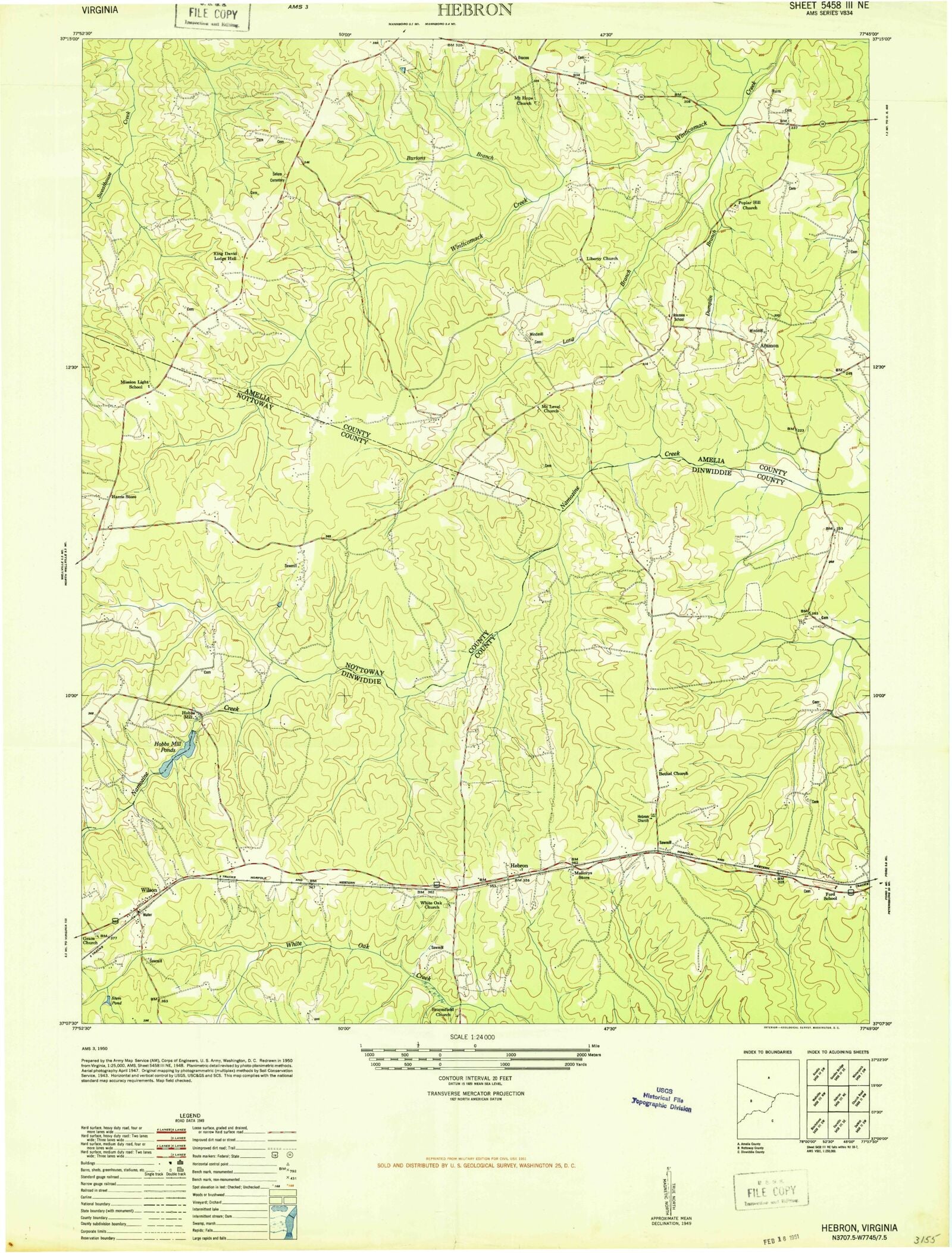 Classic USGS Hebron Virginia 7.5'x7.5' Topo Map – MyTopo Map Store